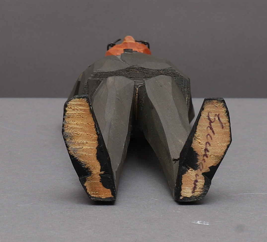 Bilder för 1343232. SVEN GUNNARSSON. snidad träfigur, Tage Erlander ...