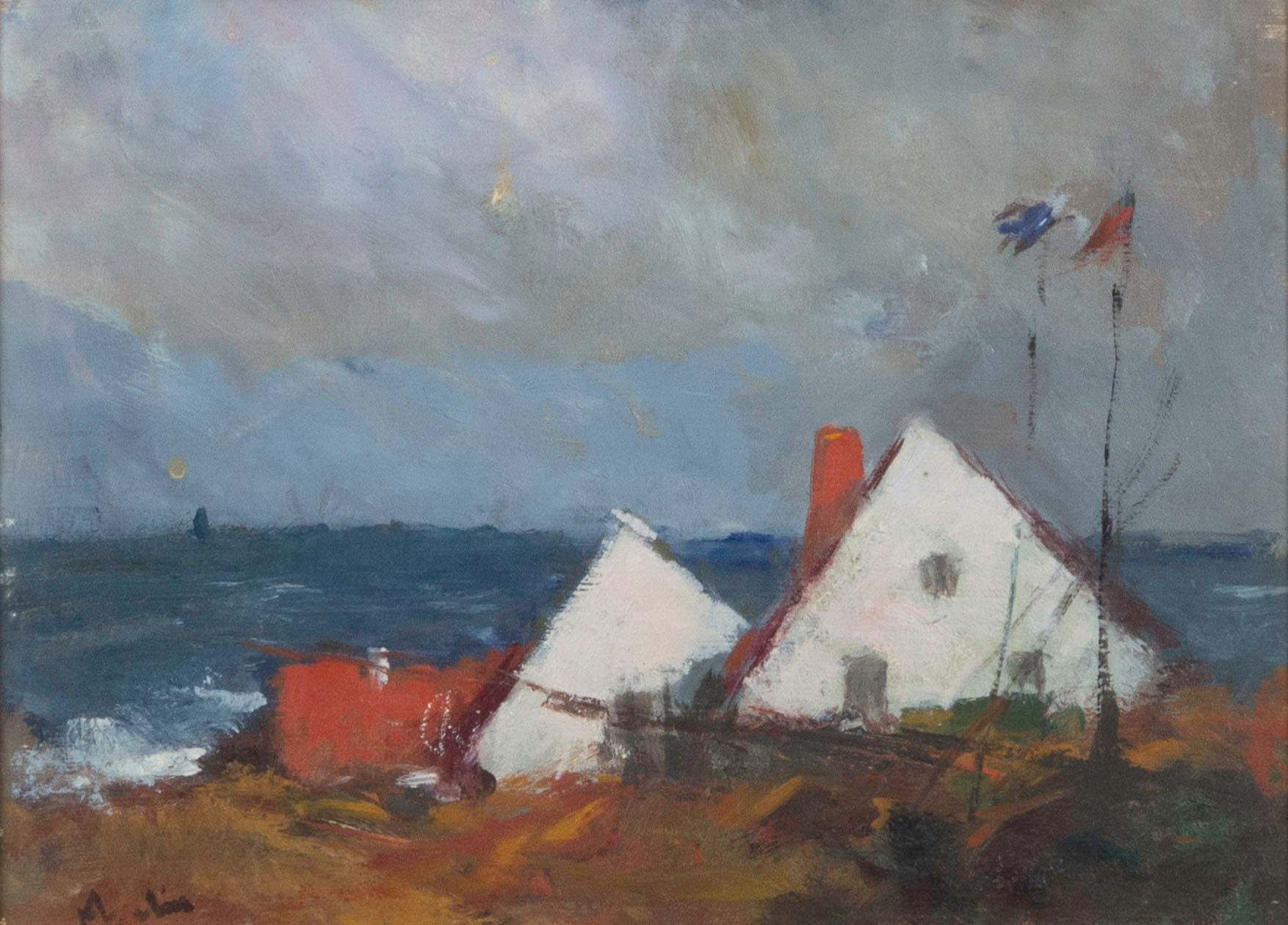 Images for 1346495. ARNE ASPELIN. House by the coast, oil on Board ...