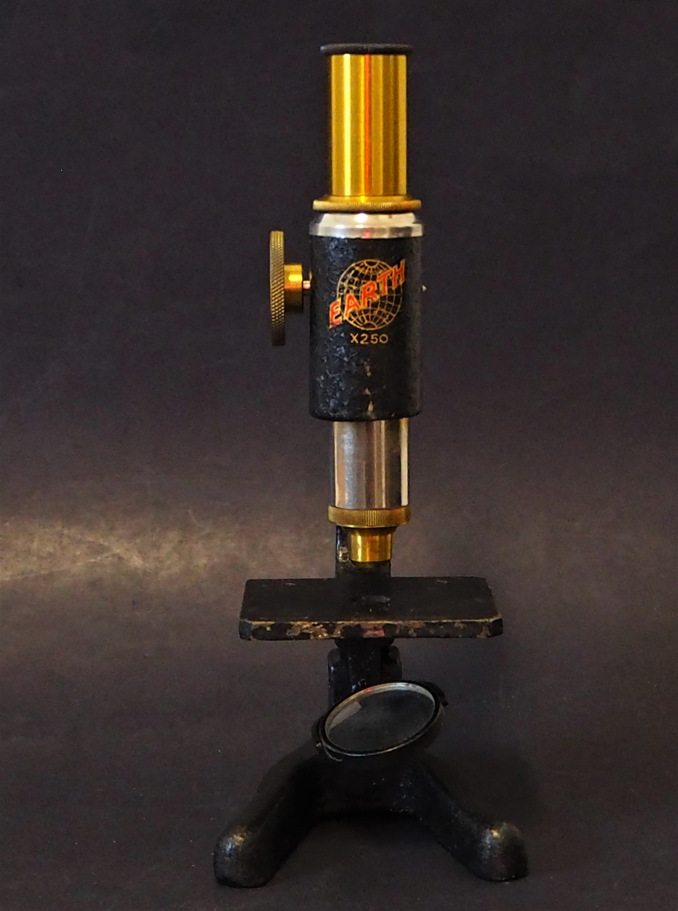 Images for 1351203. MICROSCOPE, Earth x 250, cast iron and brass, in ...