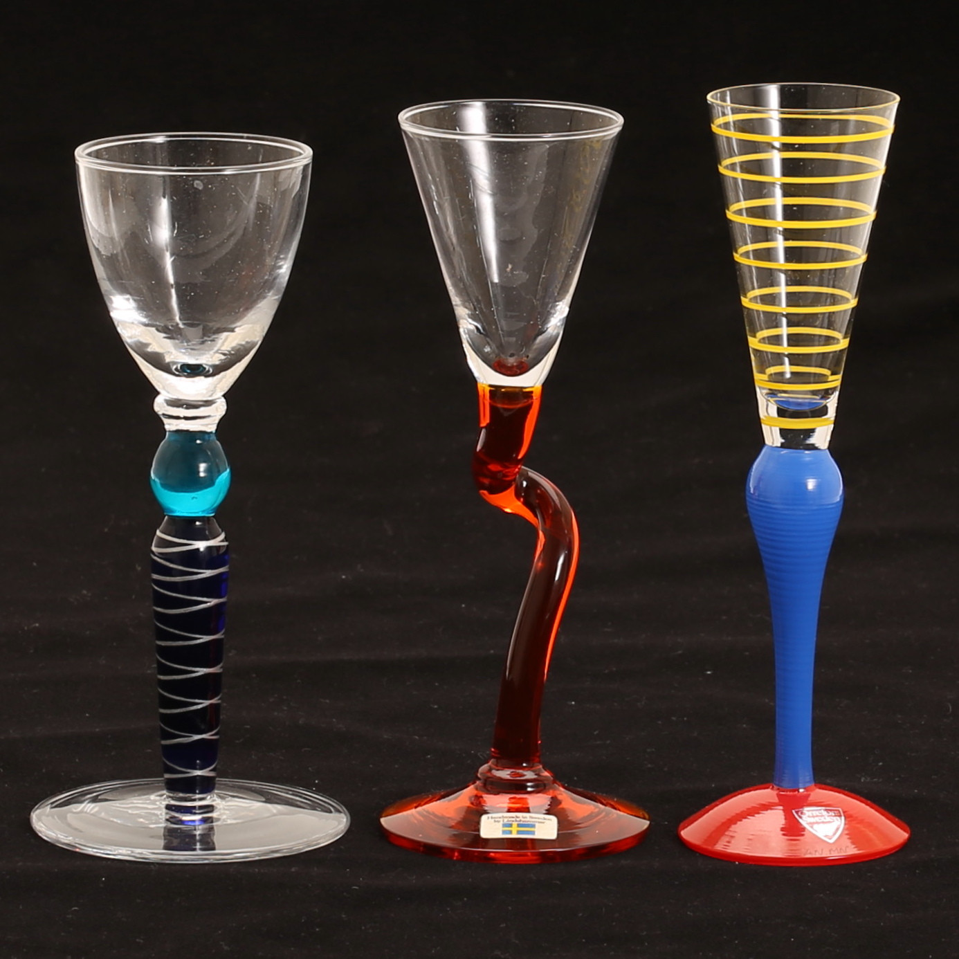 Images for 1353944. SNAP GLASS, 3 pieces, including "Clown", Anne ...