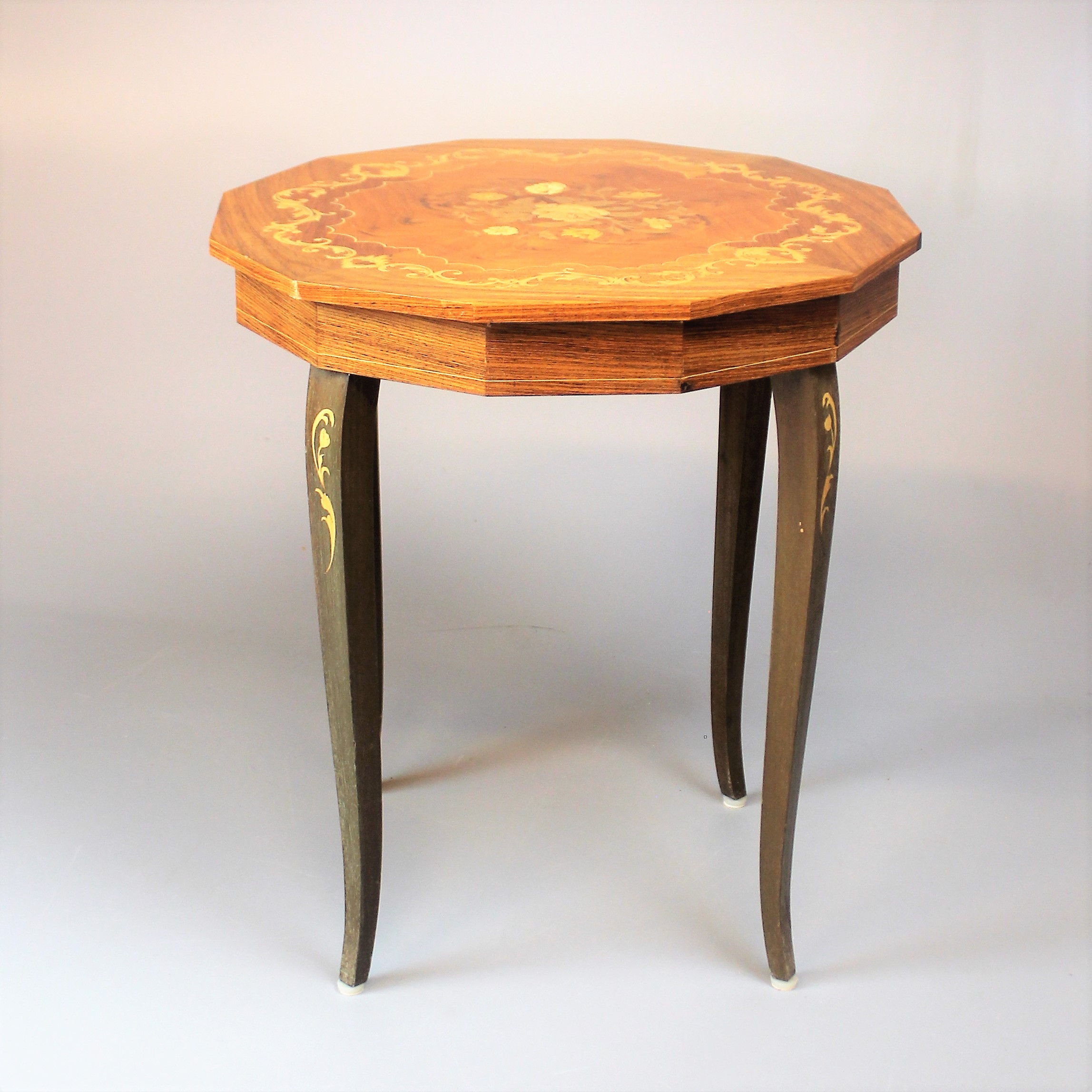 Images for 1355642. SEWING TABLE, with music box, rich intarsia ...