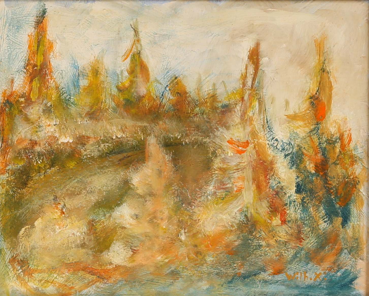 Images for 1357770. STURE AXELSSON. Oil on Board, "A small forest path ...