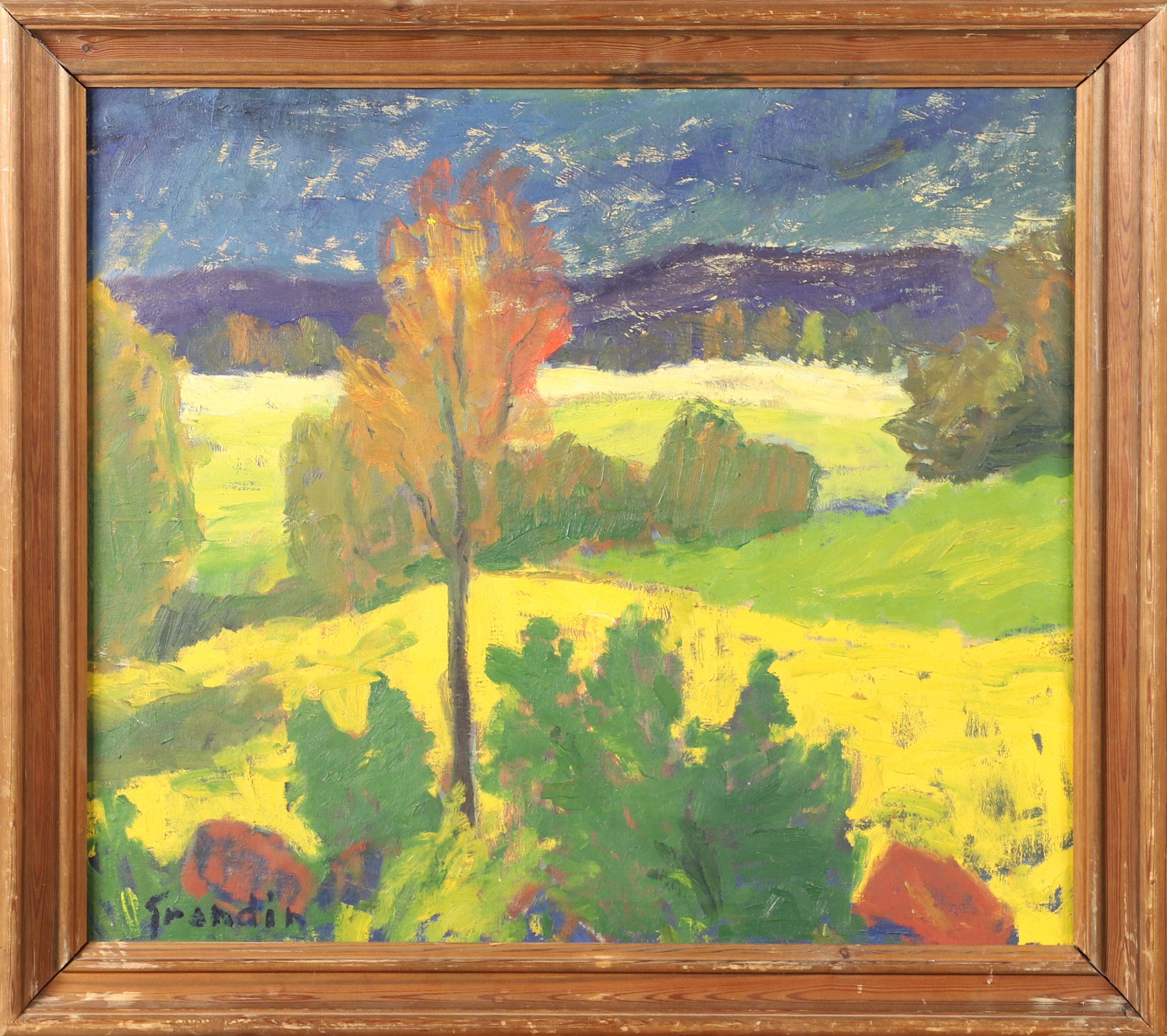 Images for 1362576. SVÄN GRANDIN. Landscape, oil on canvas, signed ...