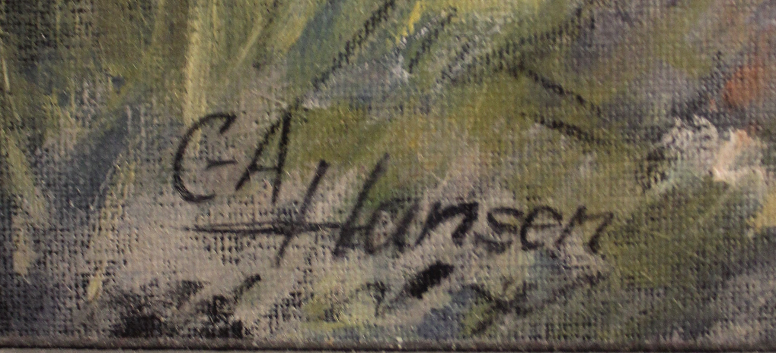 Images for 1364578. OIDENTIFIERAD KONSTNÄR. OIL ON CANVAS signed GA ...