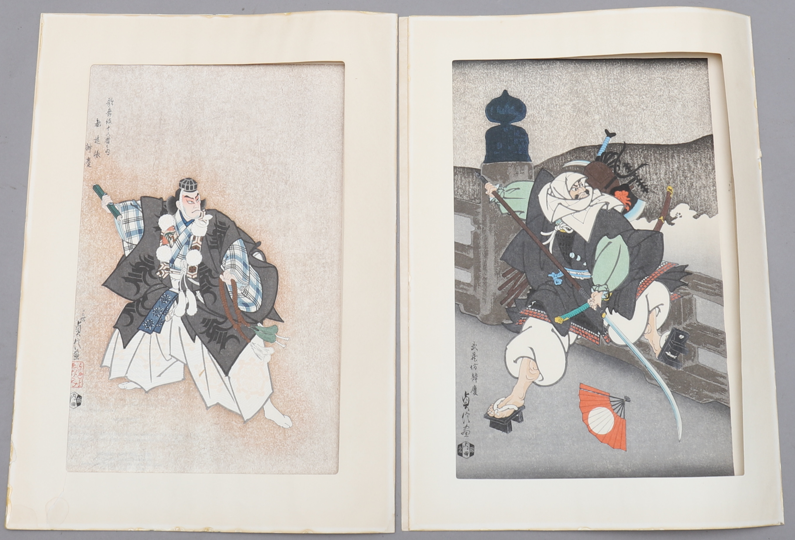 Images for 1364995. SADANOBU HASEGAWA. 1848-1920, woodcut, 2 pcs ...