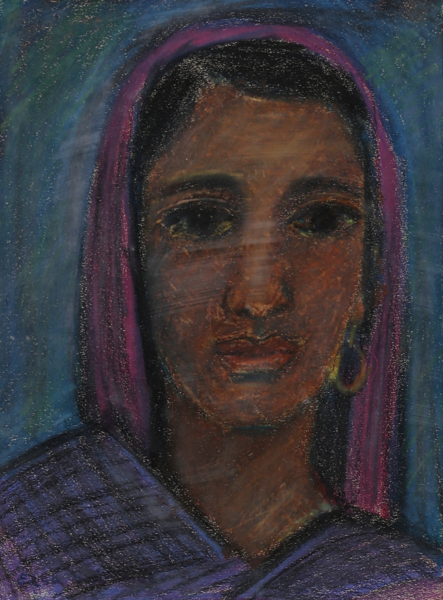 Images for 1367469. ELSA SELANDER. Female portrait, pastel, signed Elsa ...
