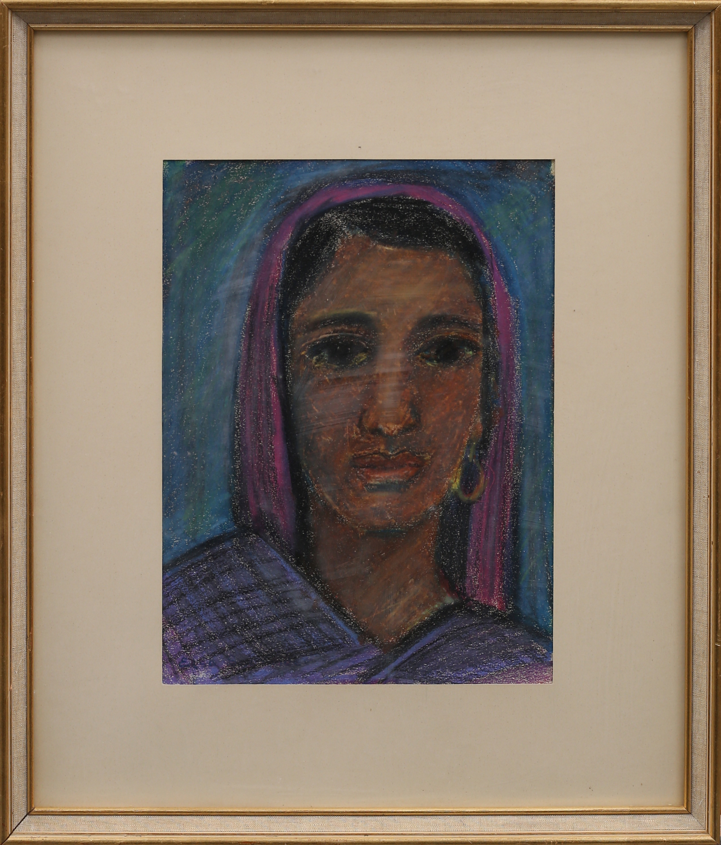 Images for 1367469. ELSA SELANDER. Female portrait, pastel, signed Elsa ...