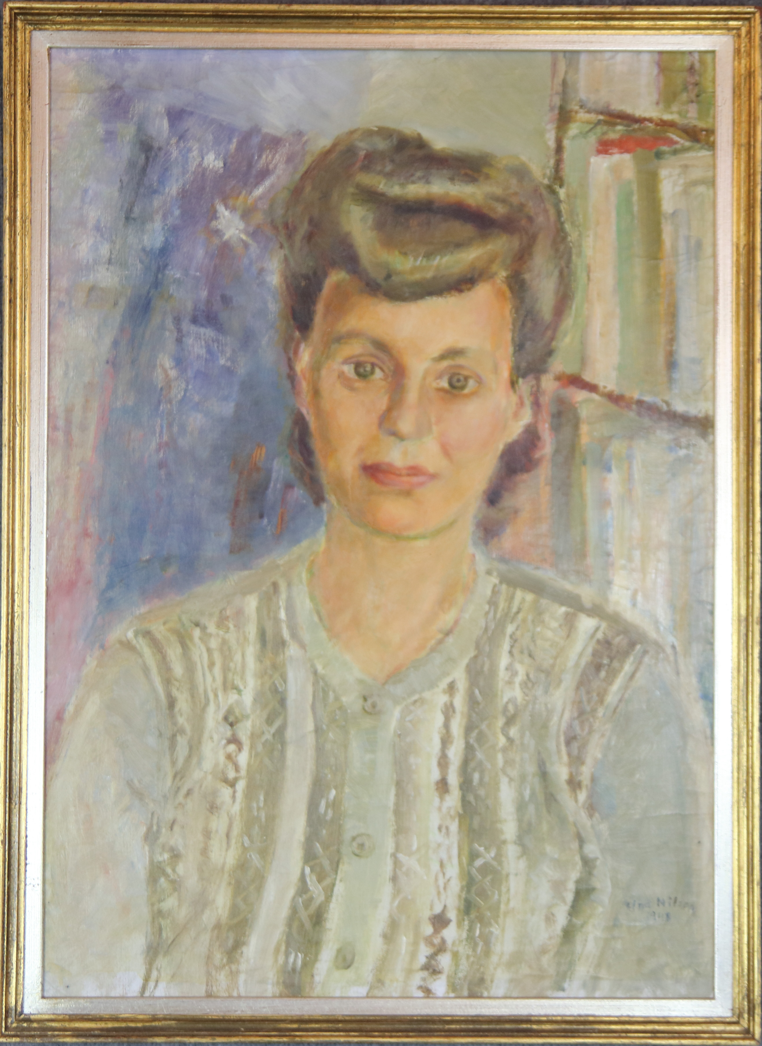 Images for 1368080. ELNA NILSSON (1910-1994). Oil on canvas, female ...