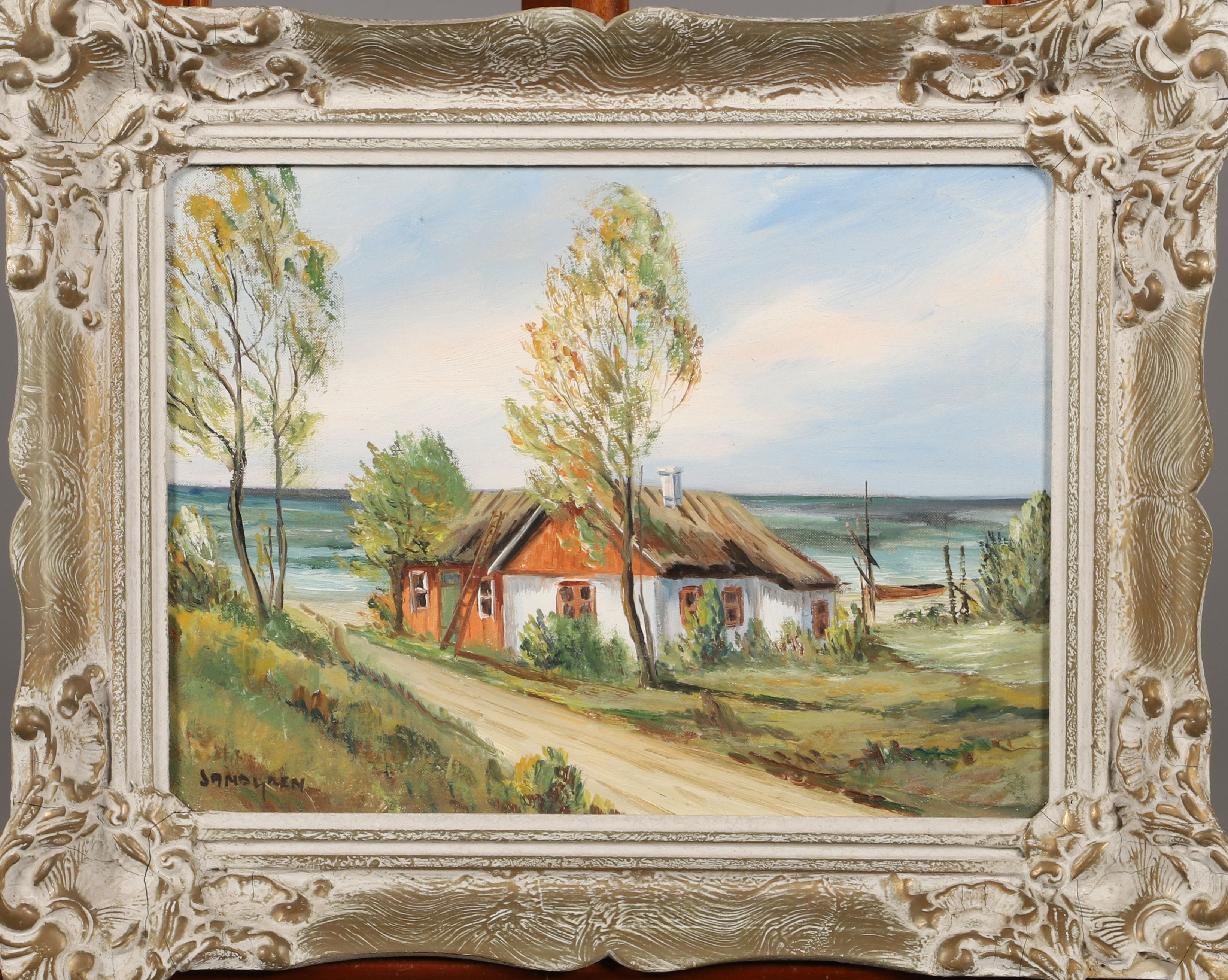 Images for 1382589. STEN STURE SANDGREN. Coastal landscape with houses ...