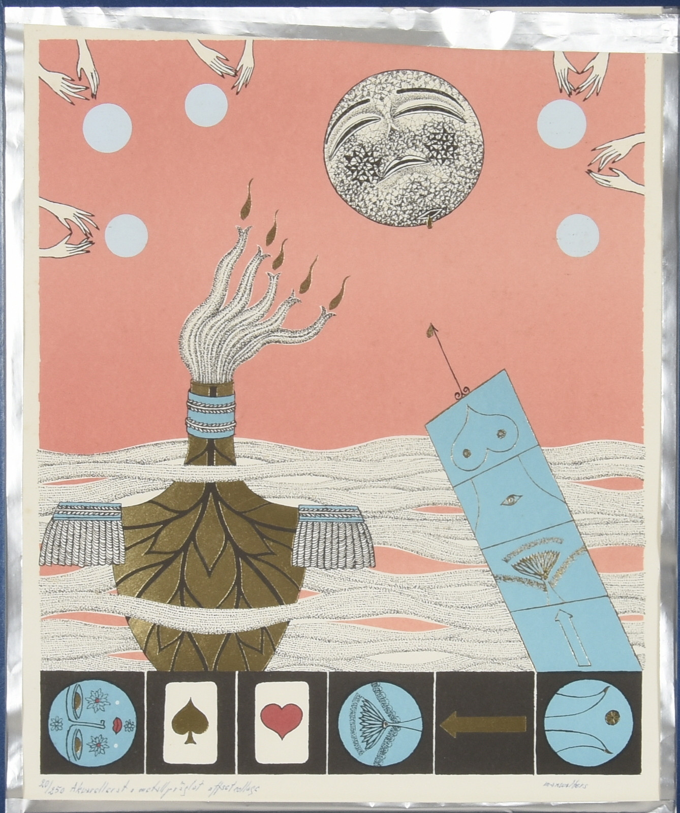 Images for 1383590. MAX WALTER SVANBERG. Watercolour, metal embossed ...