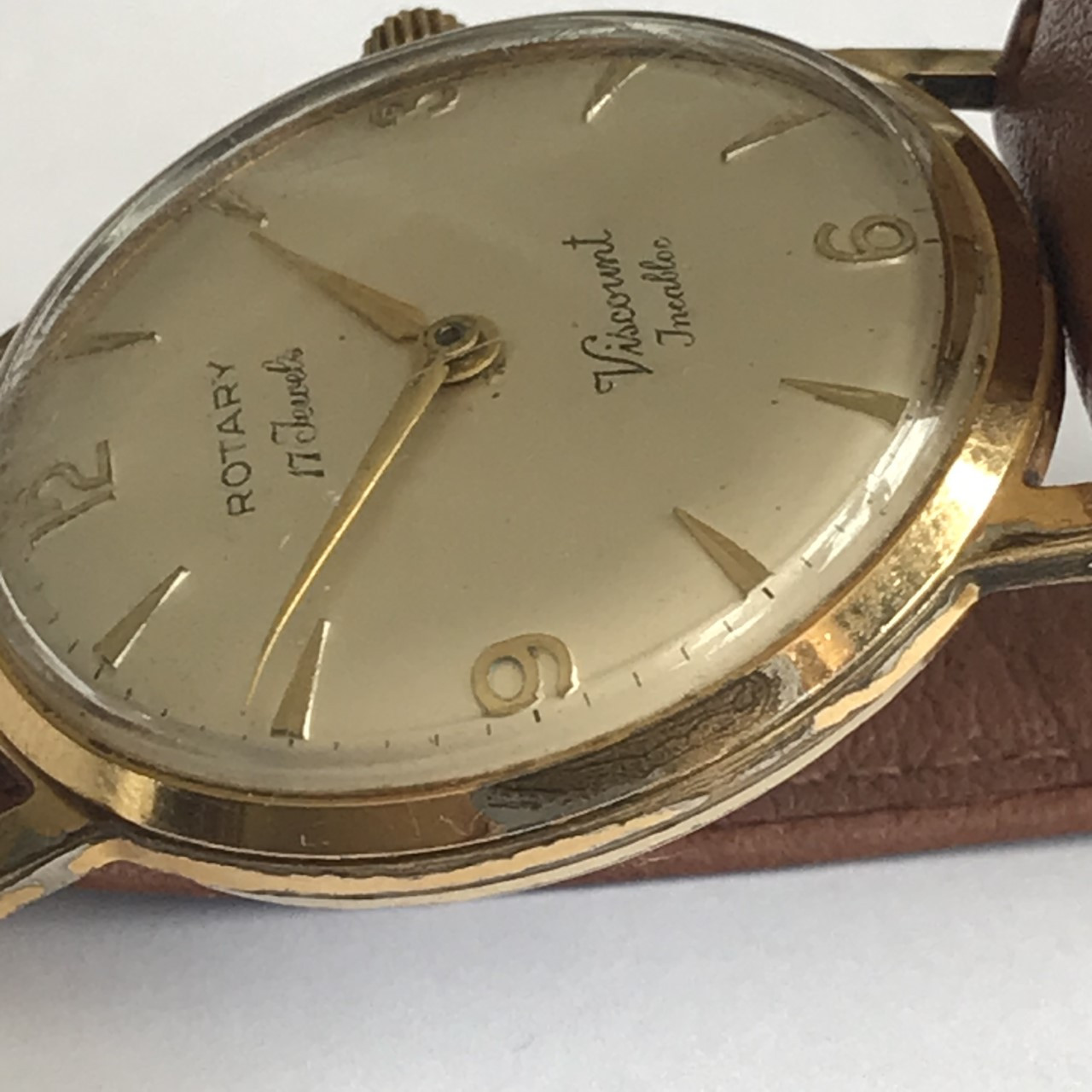 Images for 1388313. VINTAGE ROTARY VISCOUNT INCABLOC WATCH. - Auctionet