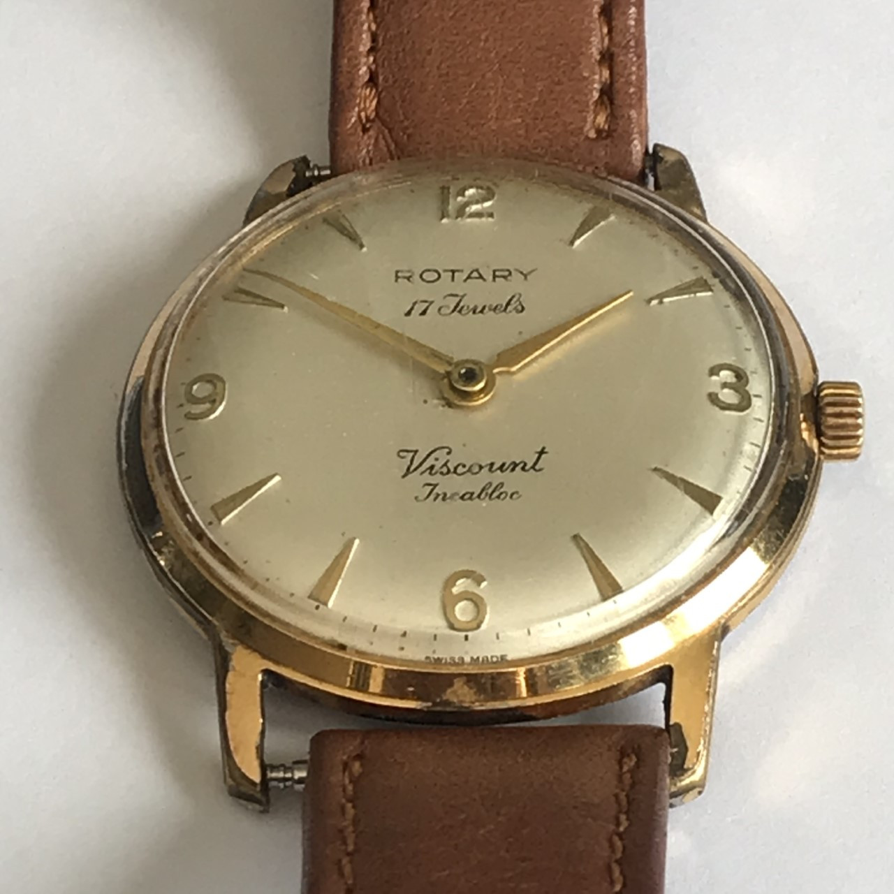 Images for 1388313. VINTAGE ROTARY VISCOUNT INCABLOC WATCH. - Auctionet