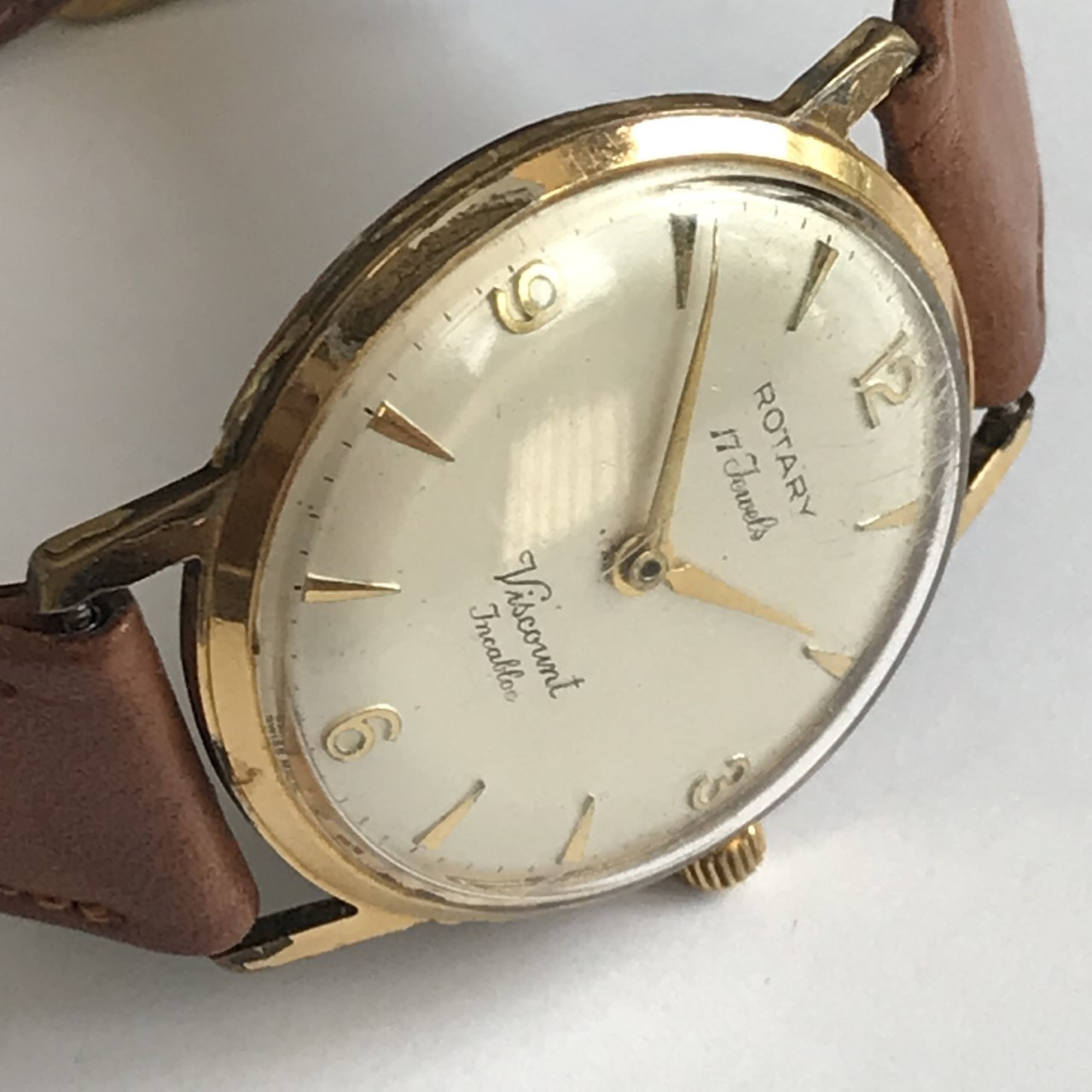 Images for 1388313. VINTAGE ROTARY VISCOUNT INCABLOC WATCH. - Auctionet