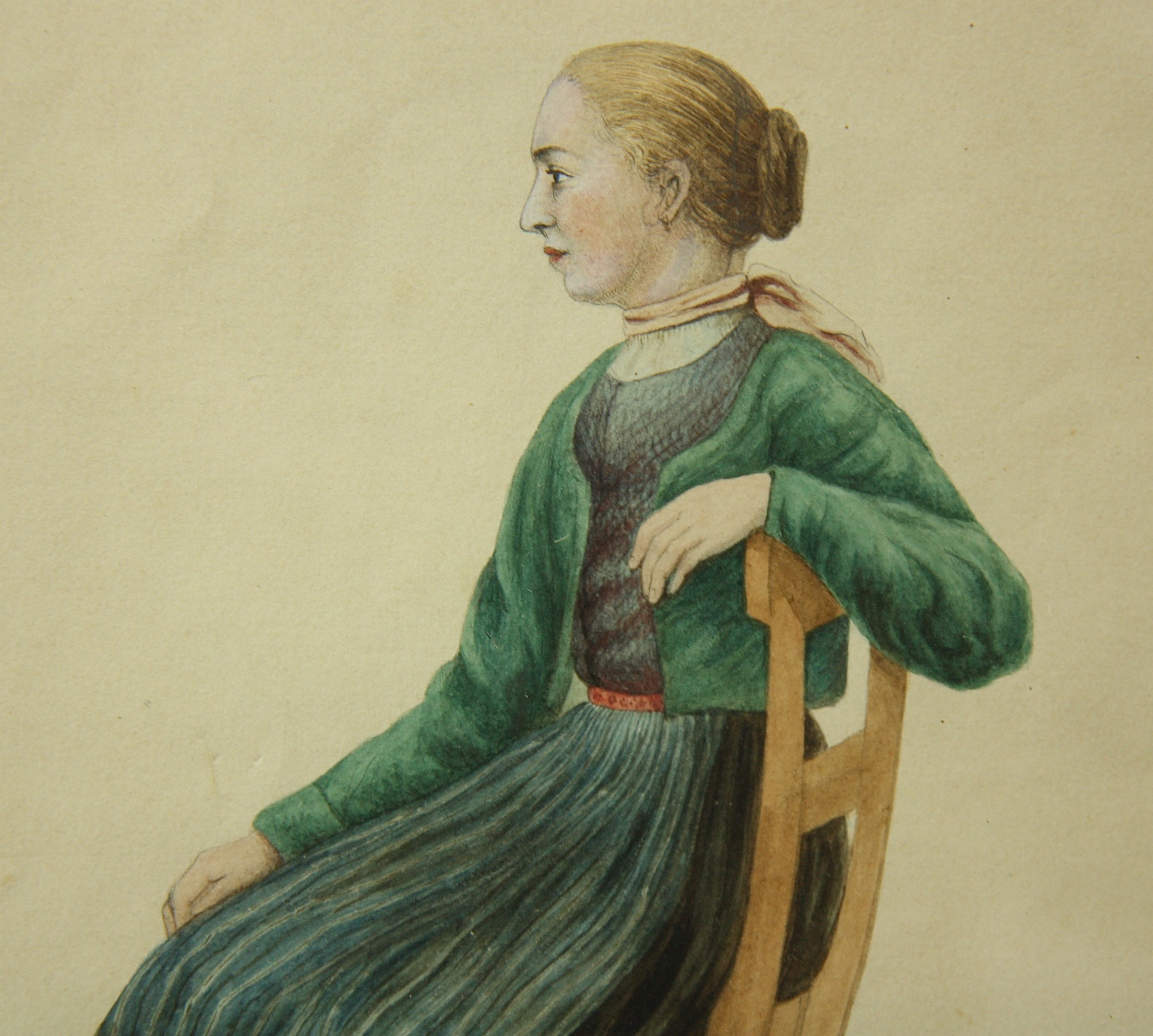 Bilder för 1389456. MARGTHA RUDOLPHI (1849-1936). akvarell, "En stinta ...