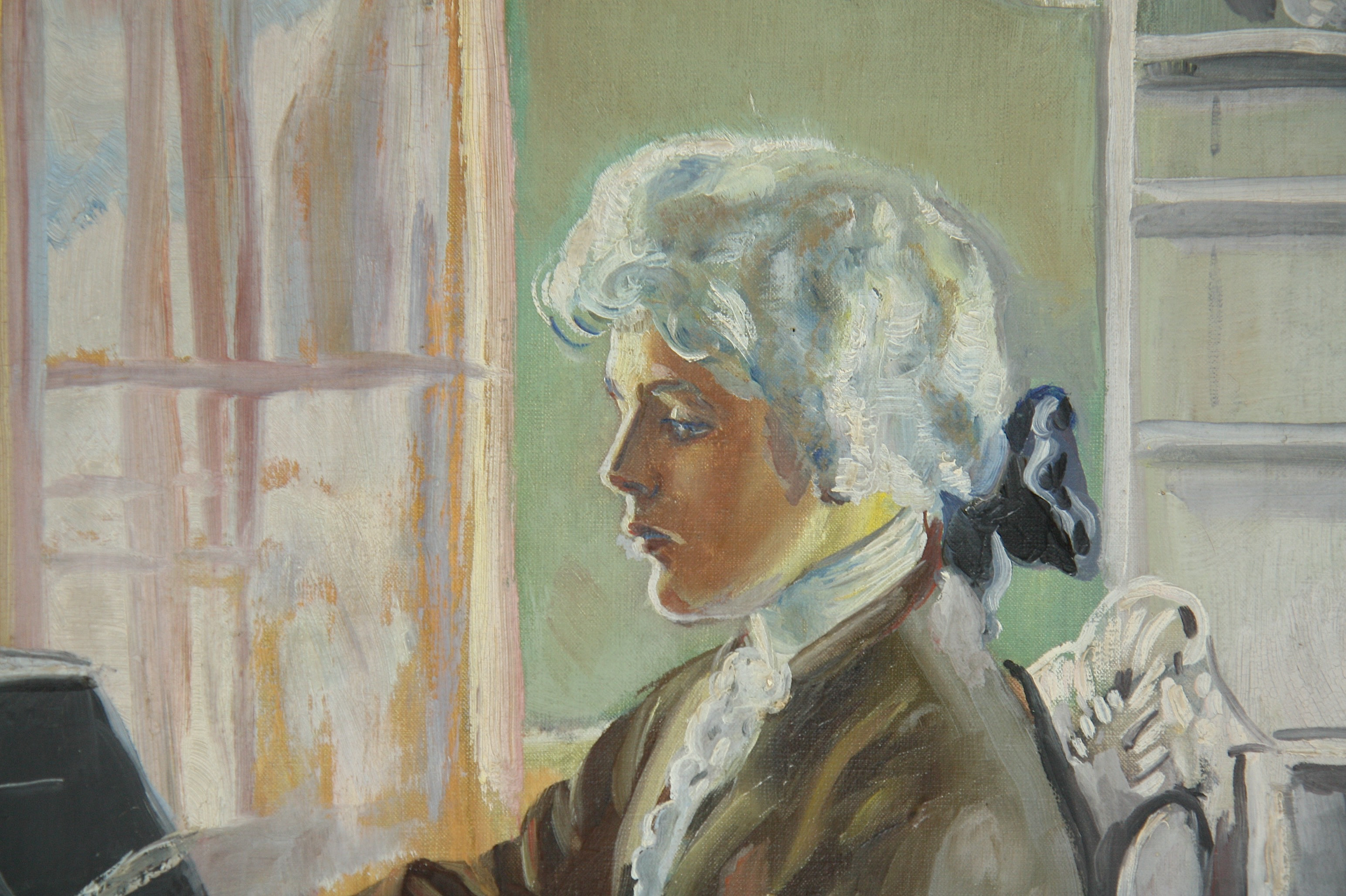 Images for 1389487. BROR HILLGREN. oil on canvas, nobleman at desk ...