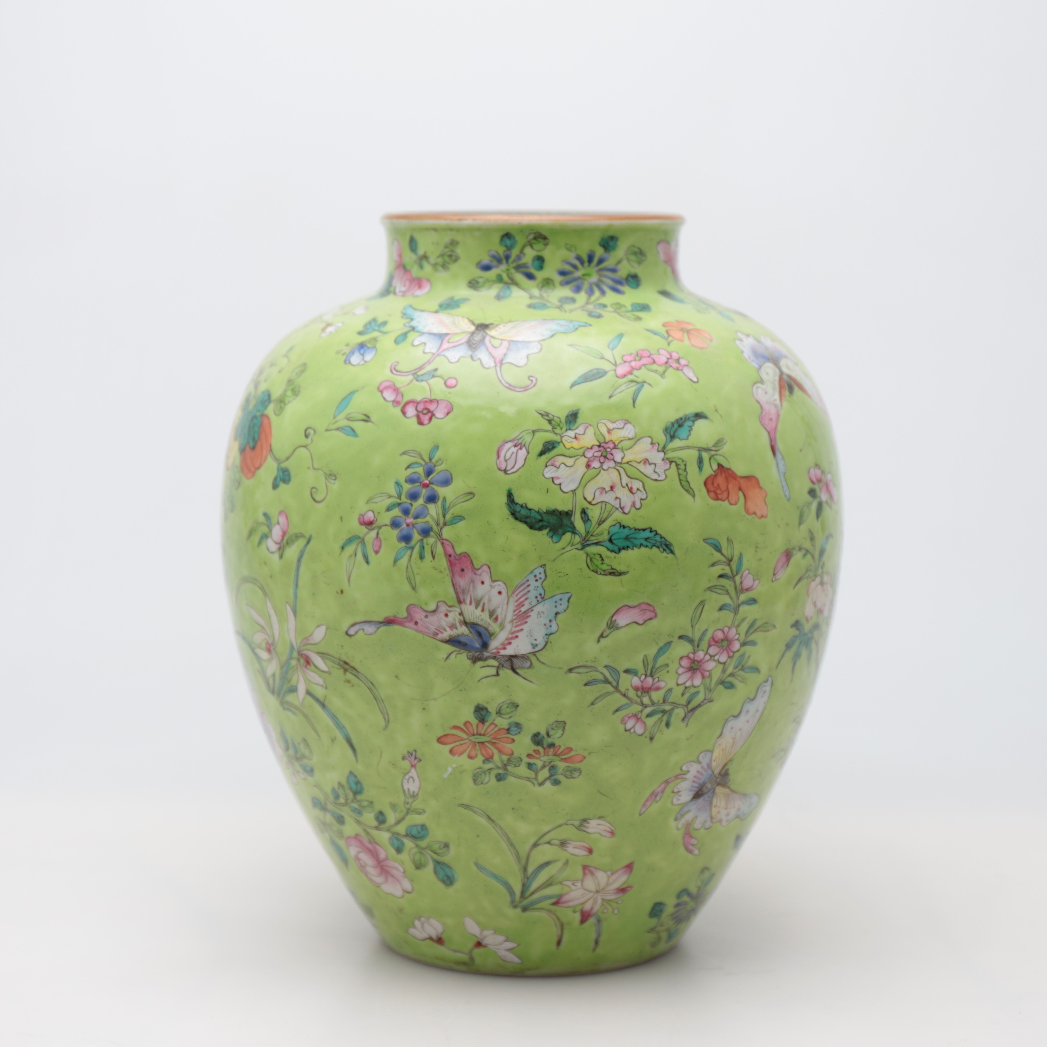 Images for 1401007. Chinese rose family porcelain vase, late 19th-early ...