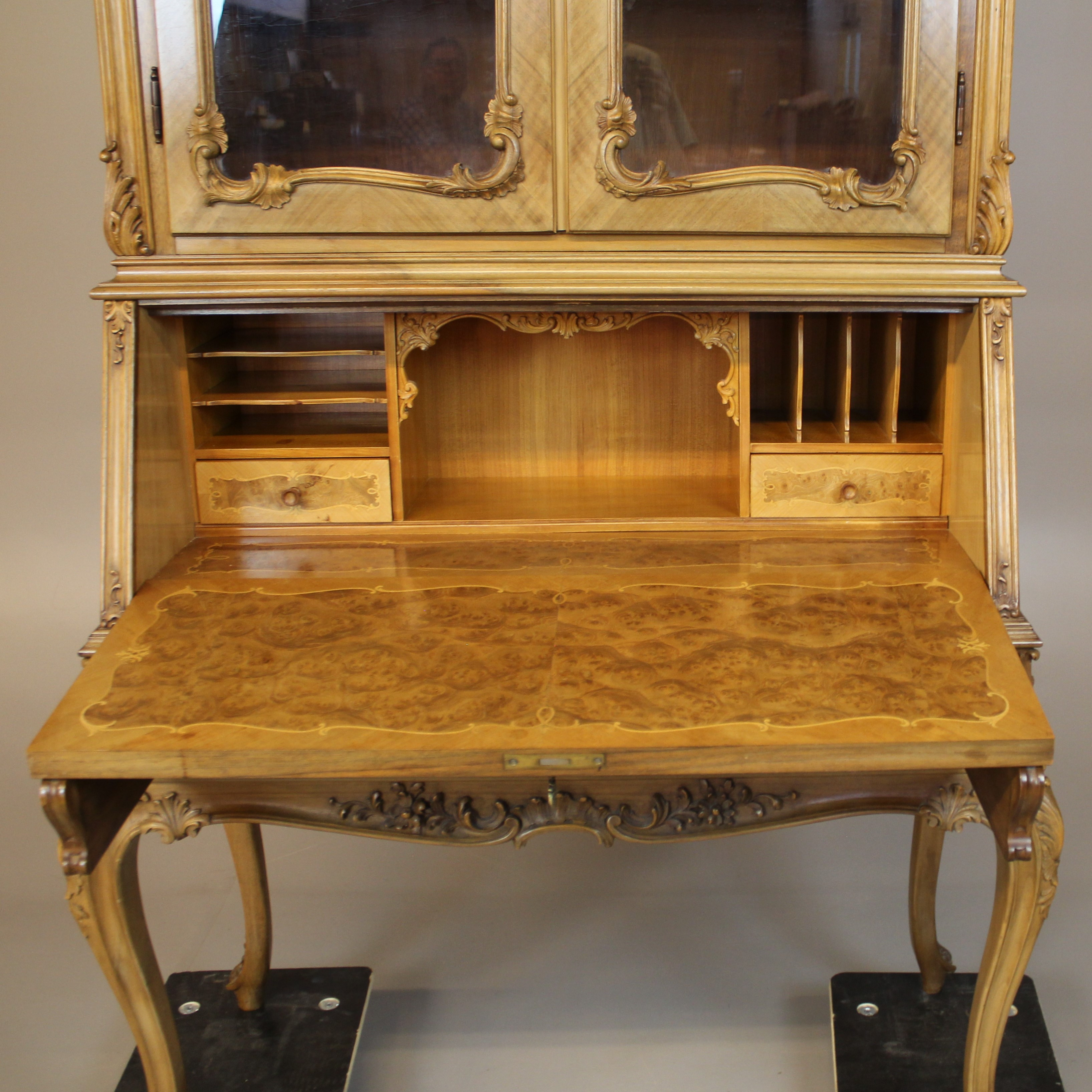 Images for 1403463. SECRETARY with display cabinet, marquetry and ...