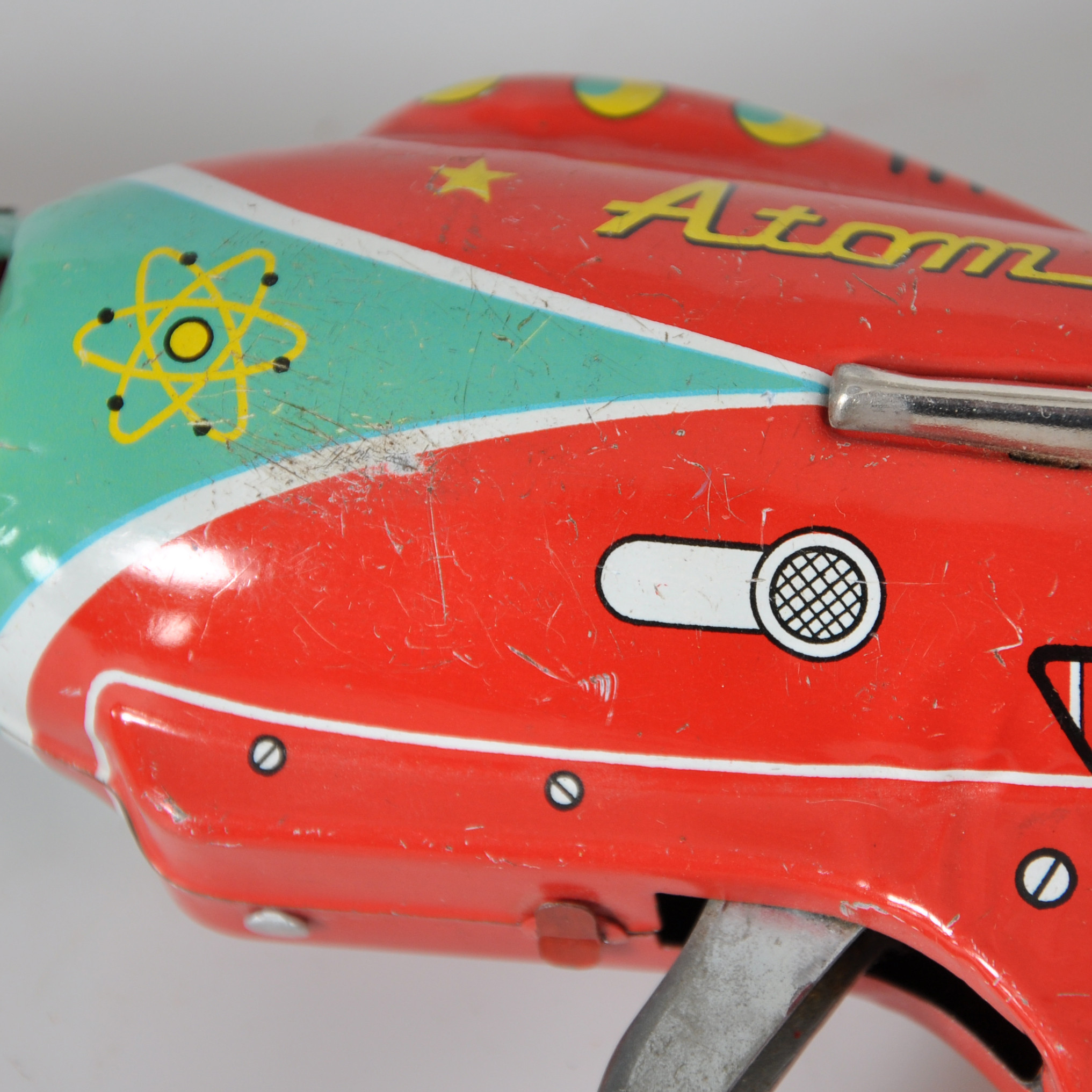 Images for 1406326. TIN LITHO SPACE ATOM GUN FRICTION TOY RAY GUN KO ...