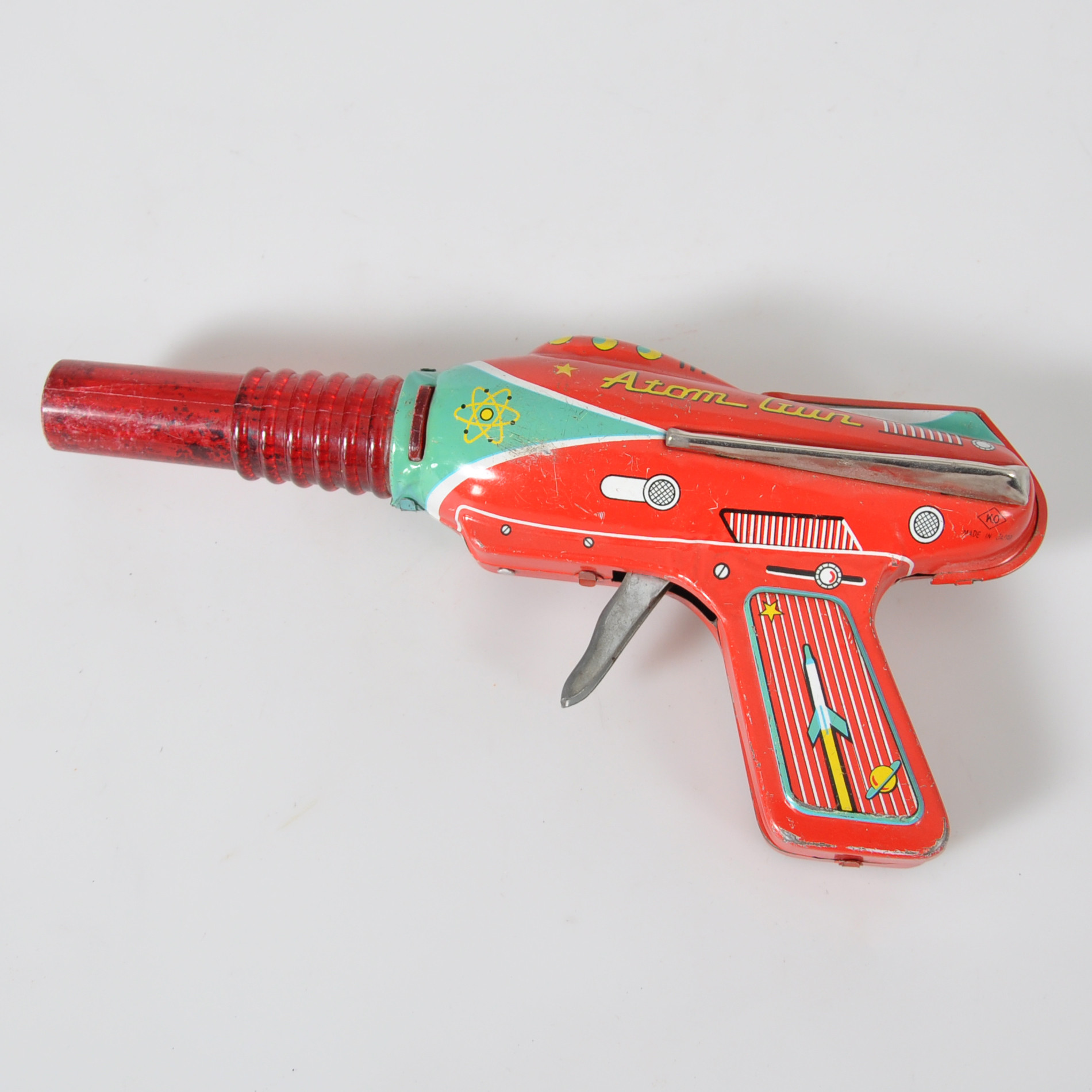 Images for 1406326. TIN LITHO SPACE ATOM GUN FRICTION TOY RAY GUN KO ...
