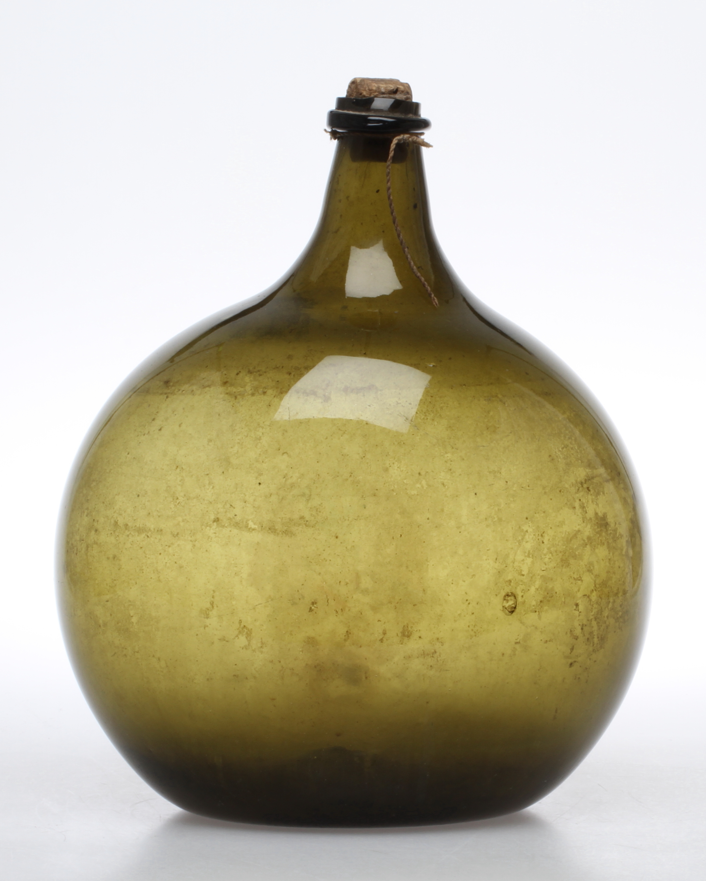 FLASKA, glas, 1700/1800-tal. Glas - Övrigt - Auctionet