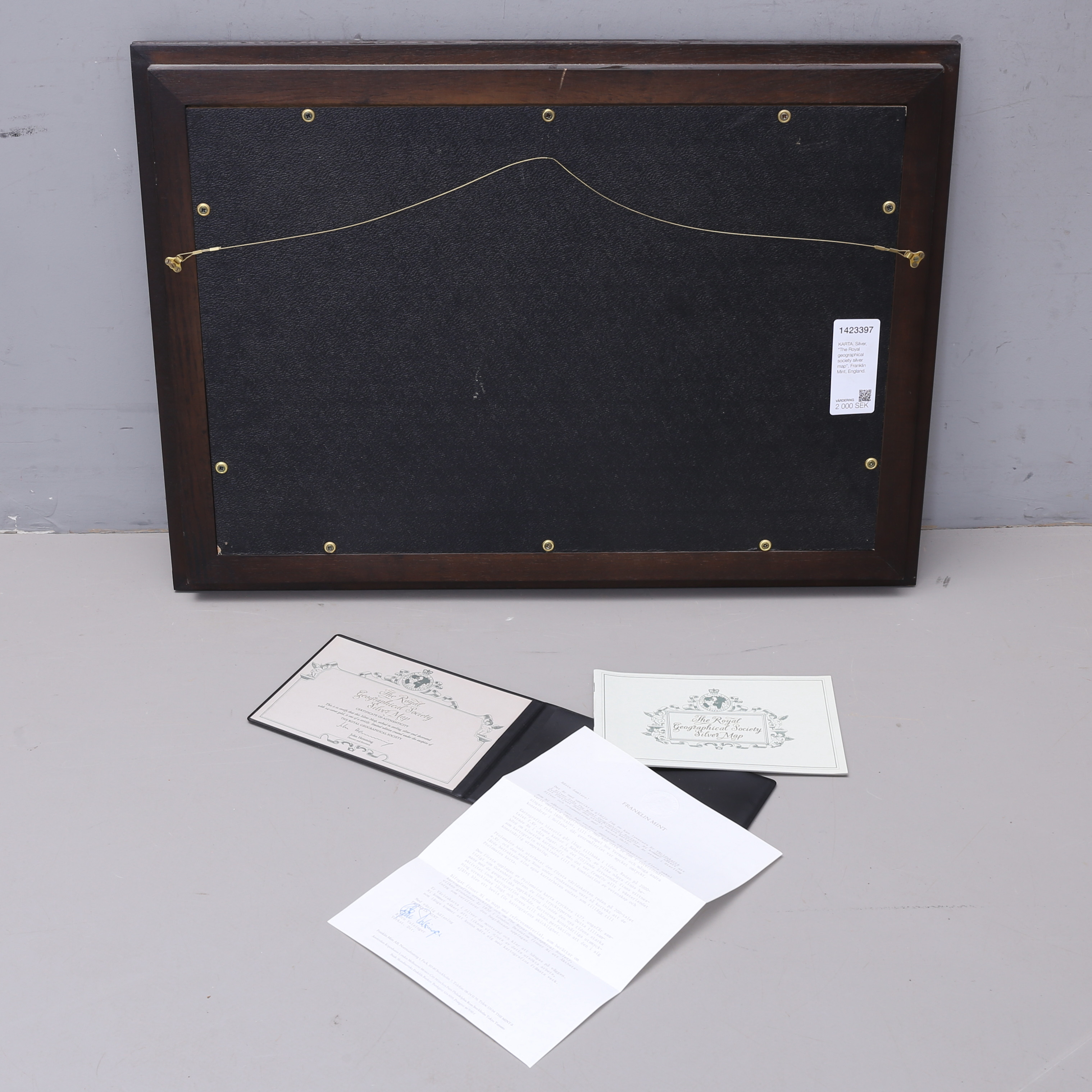 Images for 1423397. MAP. Silver, "The Royal geographical society silver ...