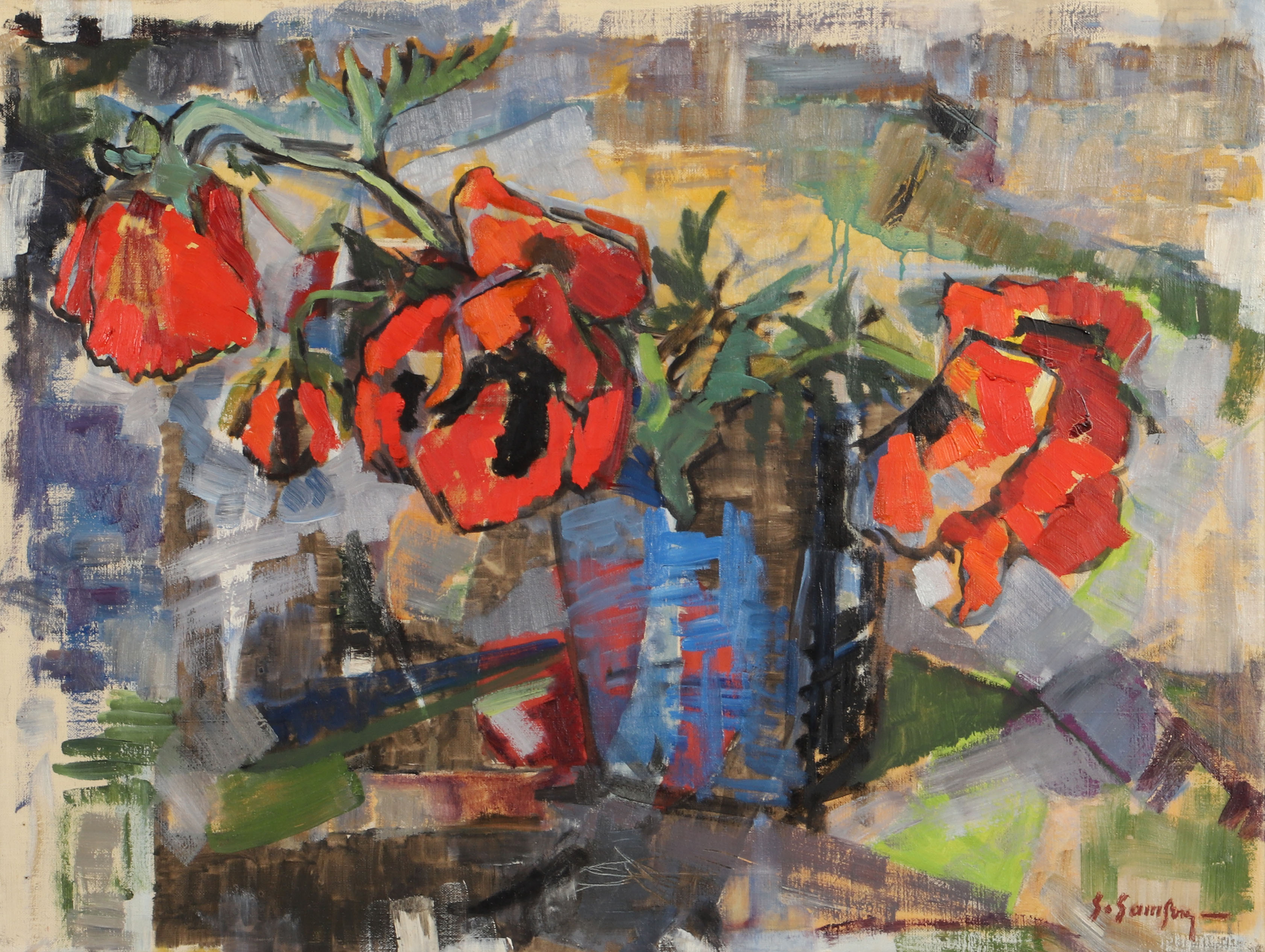 Images for 1440292. SOFIJA SAMSON. Flower still life, oil on canvas ...