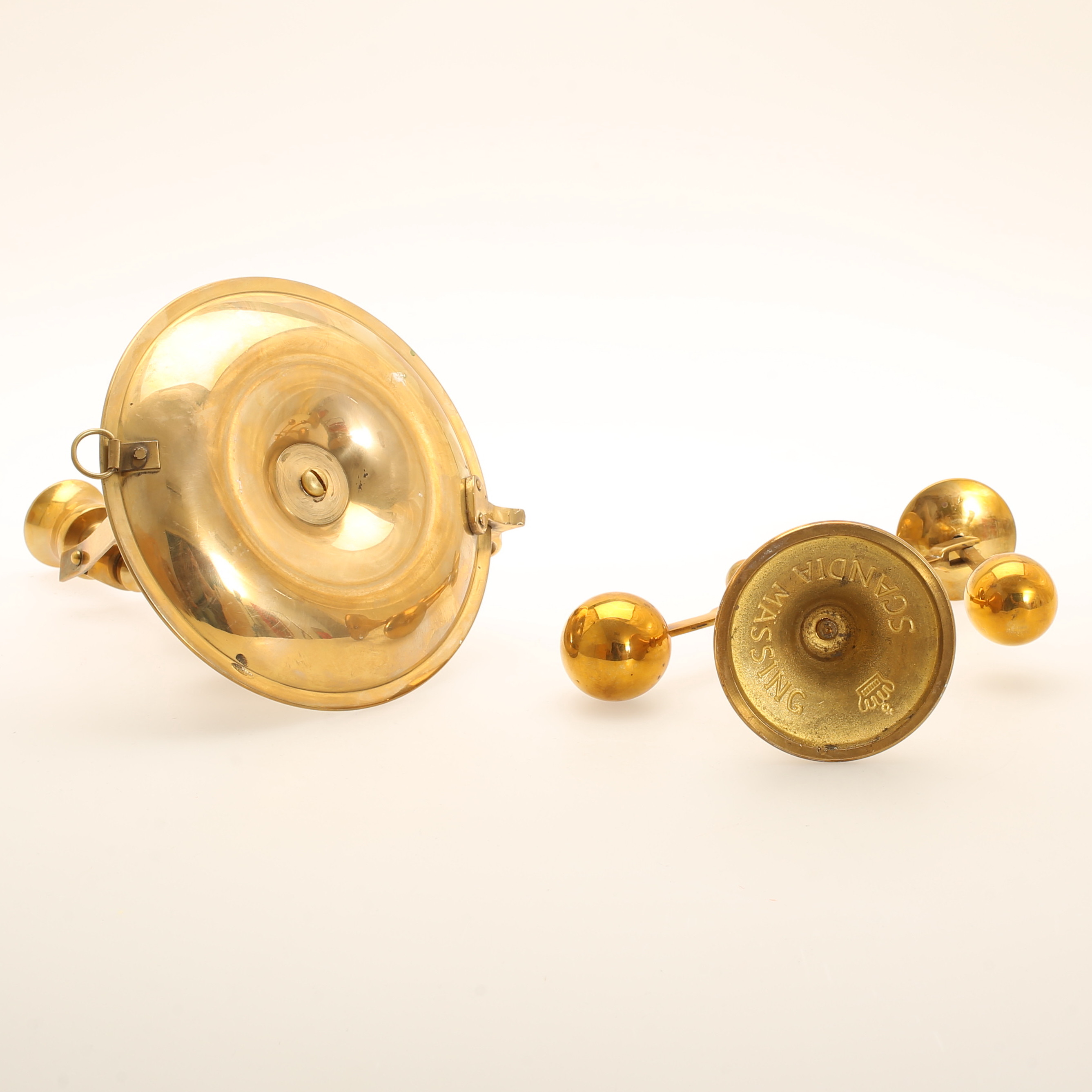 Images for 1445778. CANDLE STICKS, 2 pieces, brass. - Auctionet