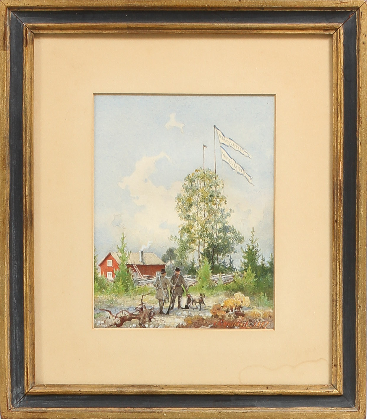 Images for 145248. CARL SVANTE HALLBECK, watercolor, sign o dat 1887 ...