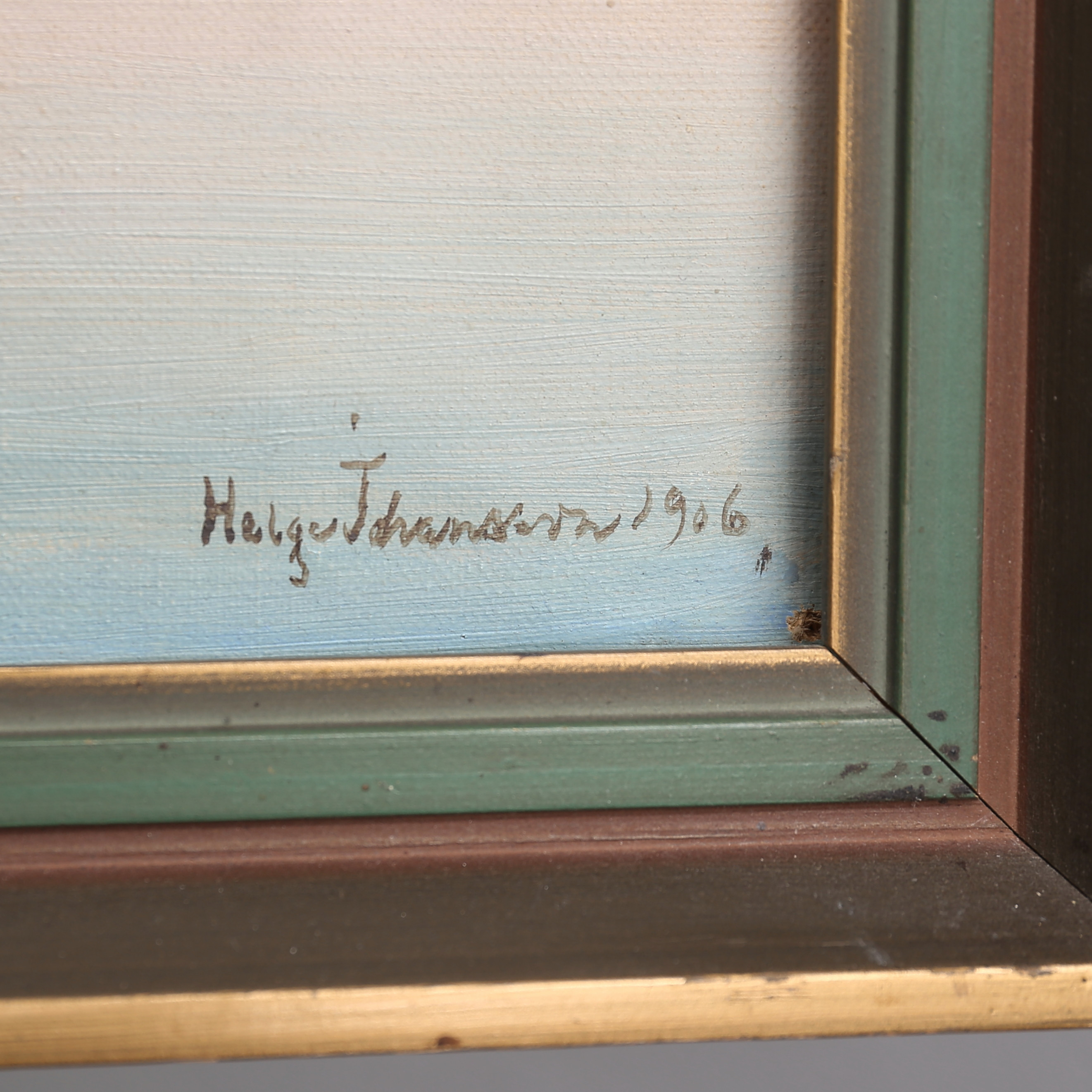 Bilder zu 1452910. HELGE JOHANSSON. Burgruine Borgholm. Öl auf Leinwand ...