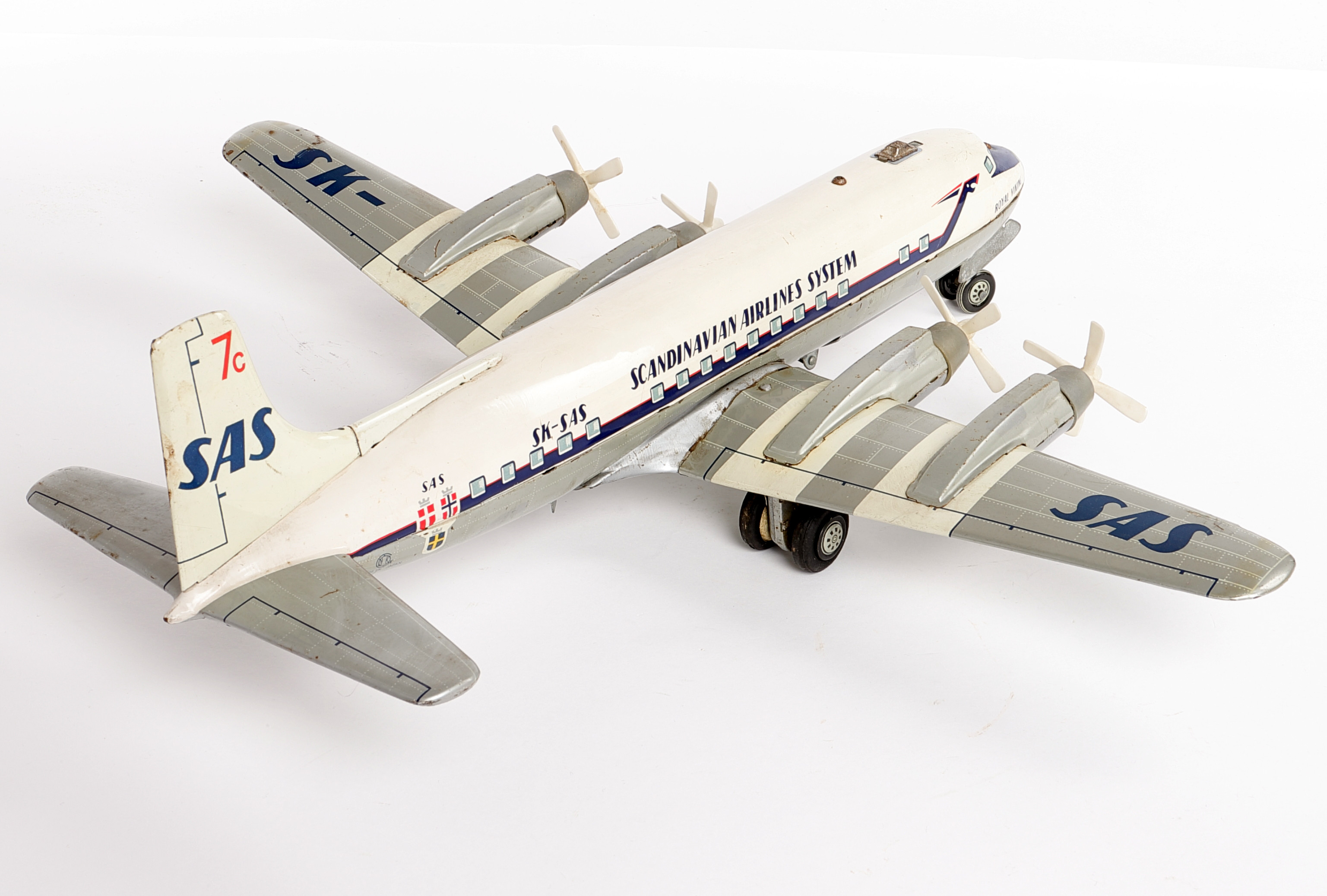 MODELL, Leksaksflygplan, SAS. Leksaker - Auctionet