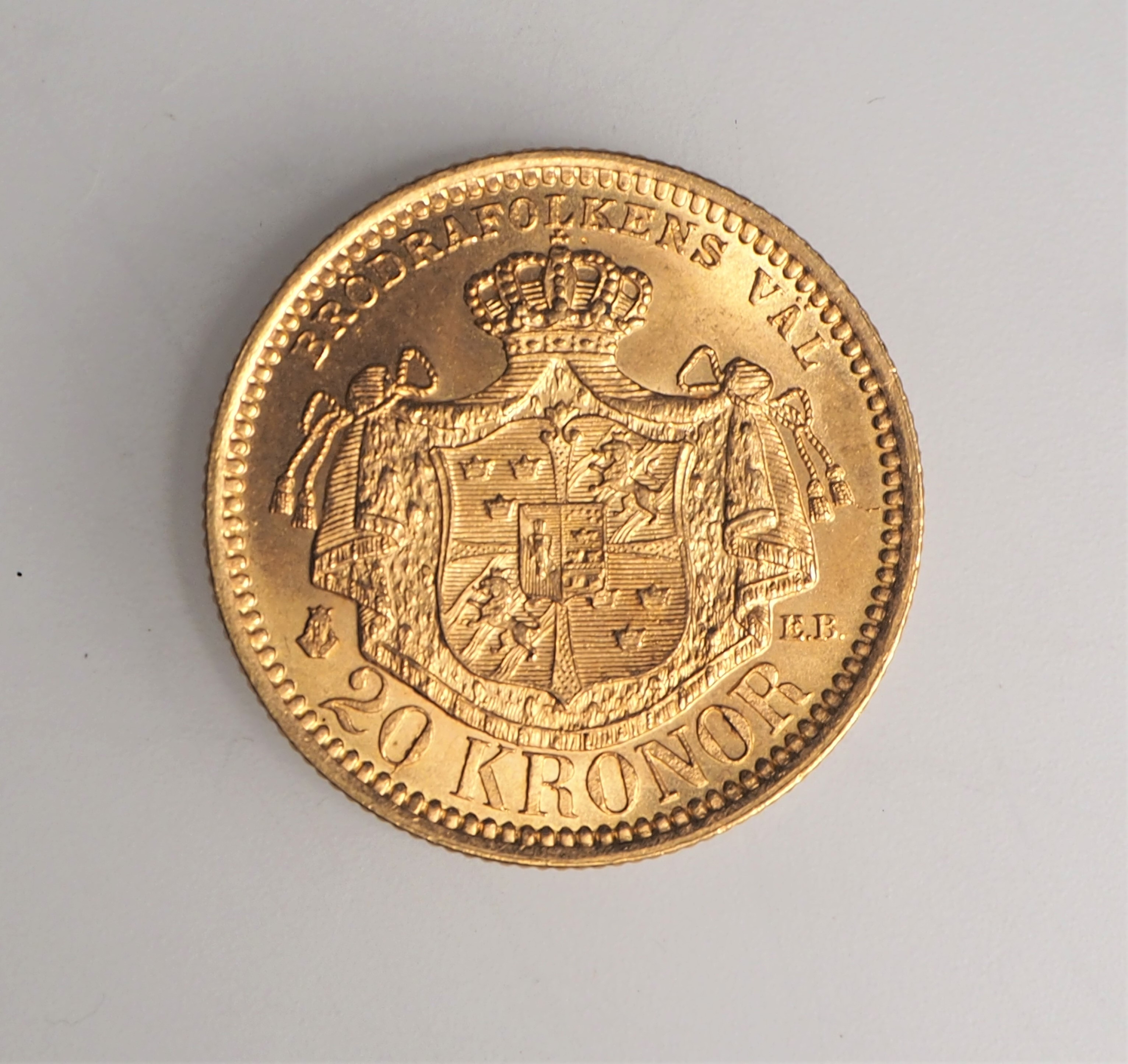 GULDMYNT, 20-kronors, 1890. Mynt, Medaljer & Frimärken - Mynt & Sedlar ...