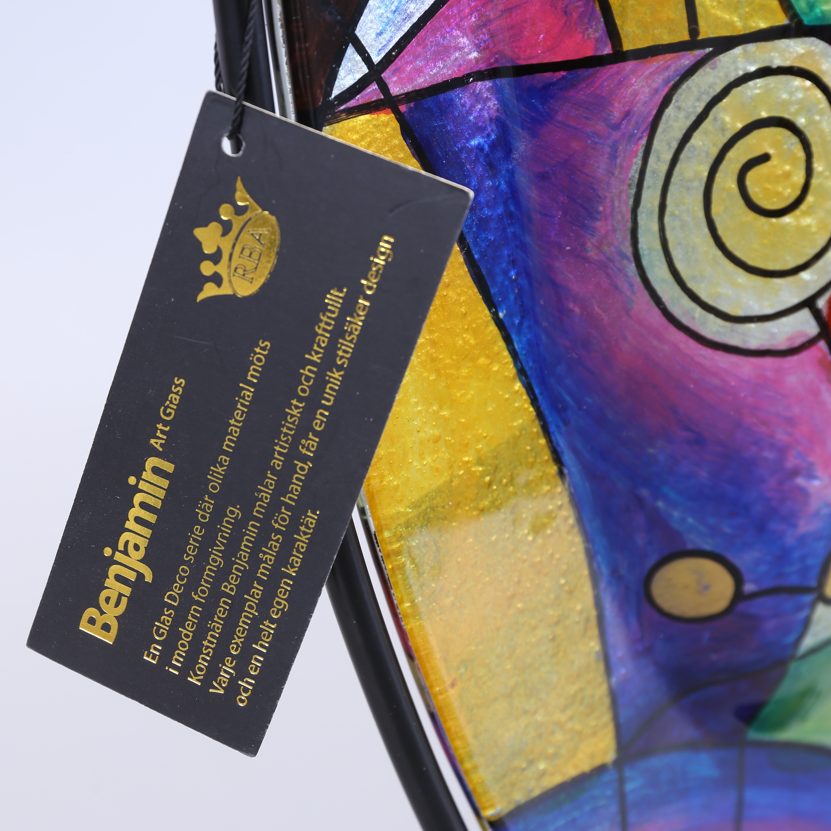 Bilder för 1477695. SKULPTUR/VAS, glas, Benjamin Art Glass, RBA ...