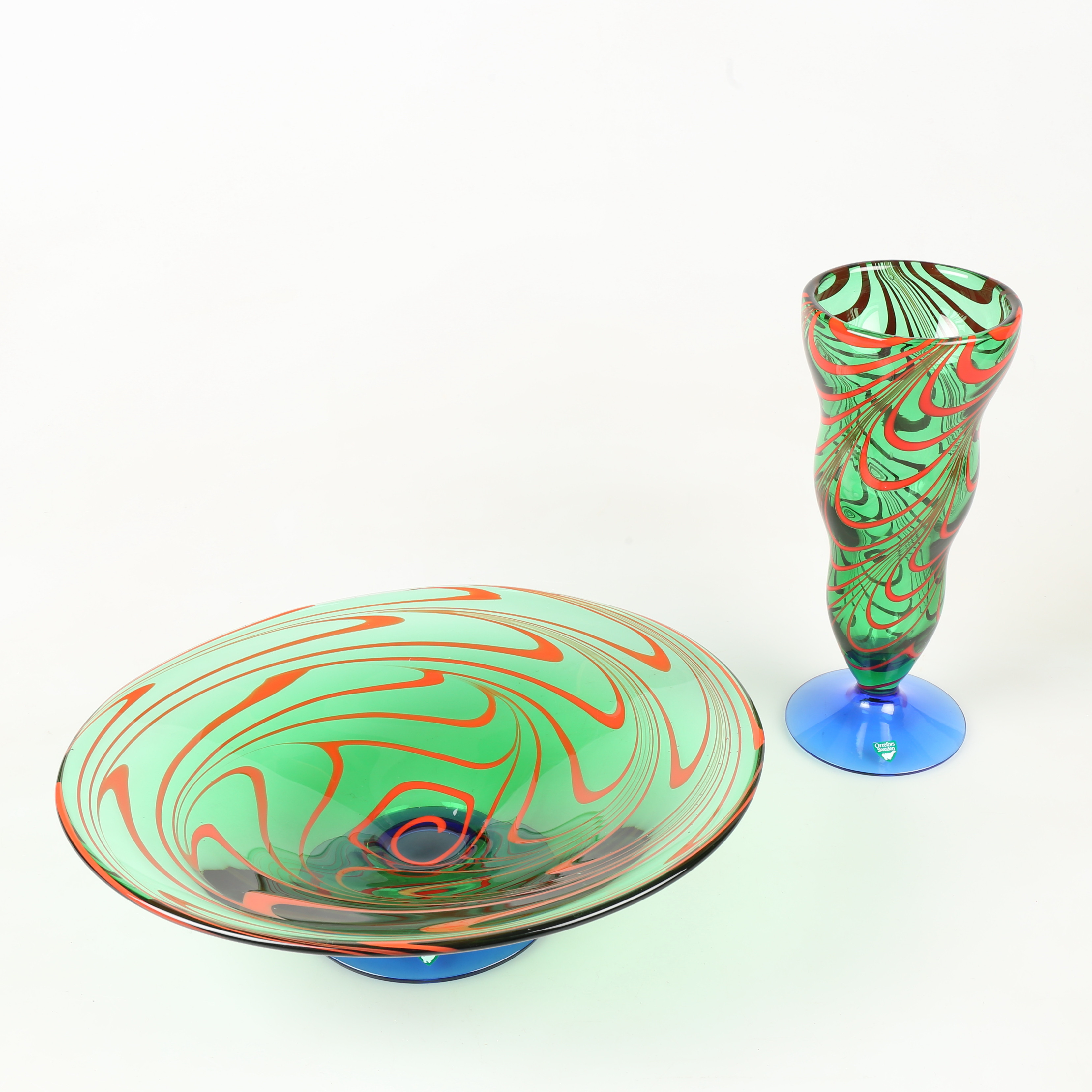 Images for 1479850. ART GLASS, bowl & vase "Tigris", Erika Lagerbielke ...