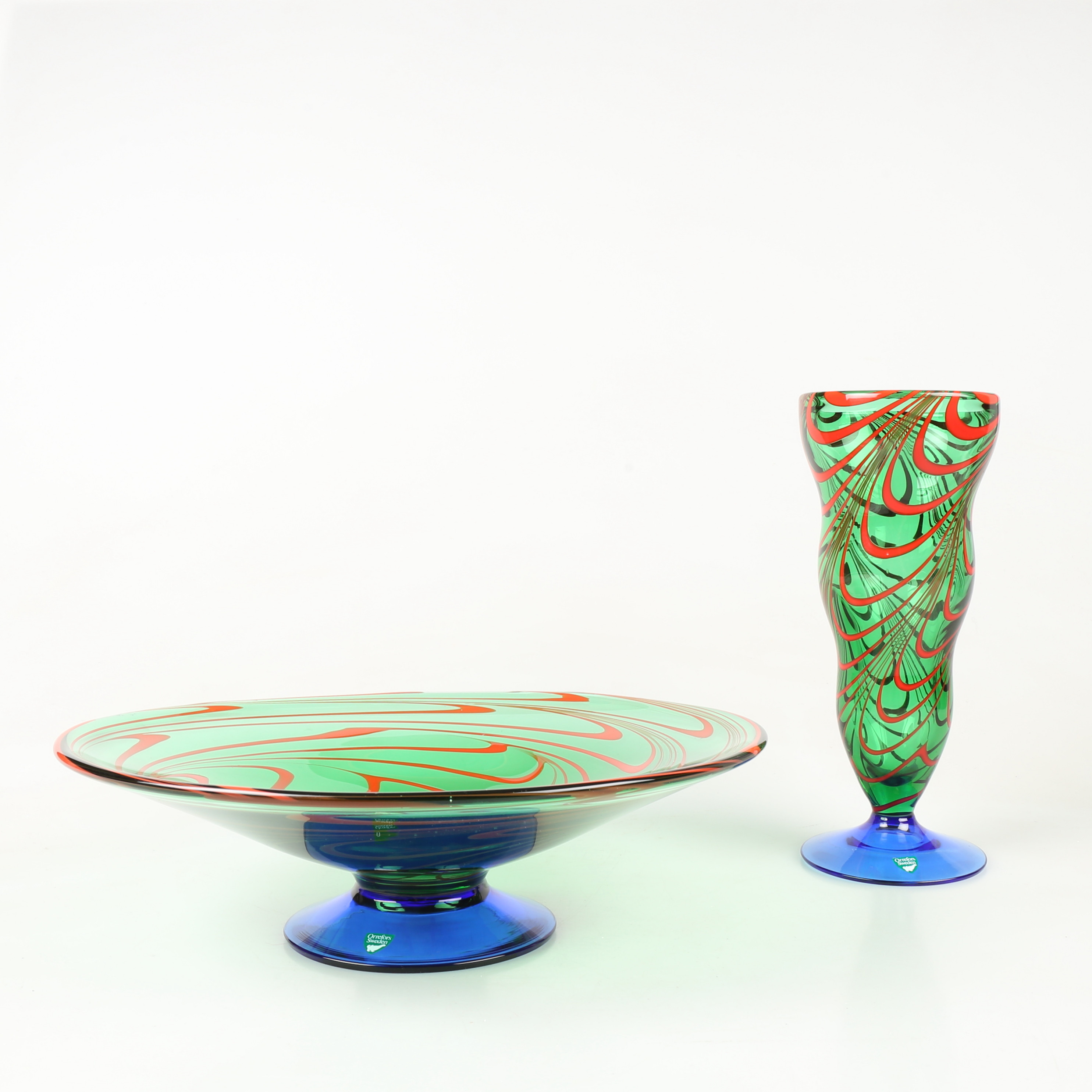 Images for 1479850. ART GLASS, bowl & vase "Tigris", Erika Lagerbielke ...