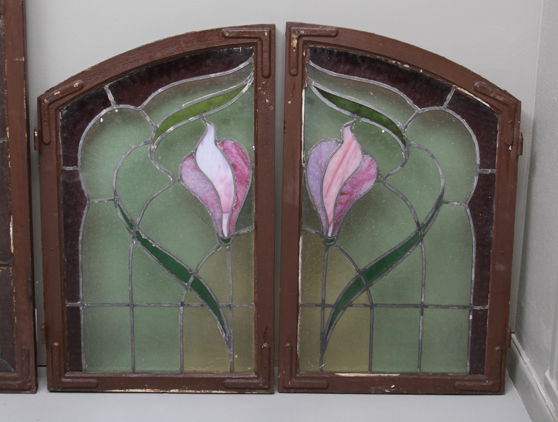 Images for 148375. WINDOWS, Leaded glass, Art Nouveau. Early 1900s ...