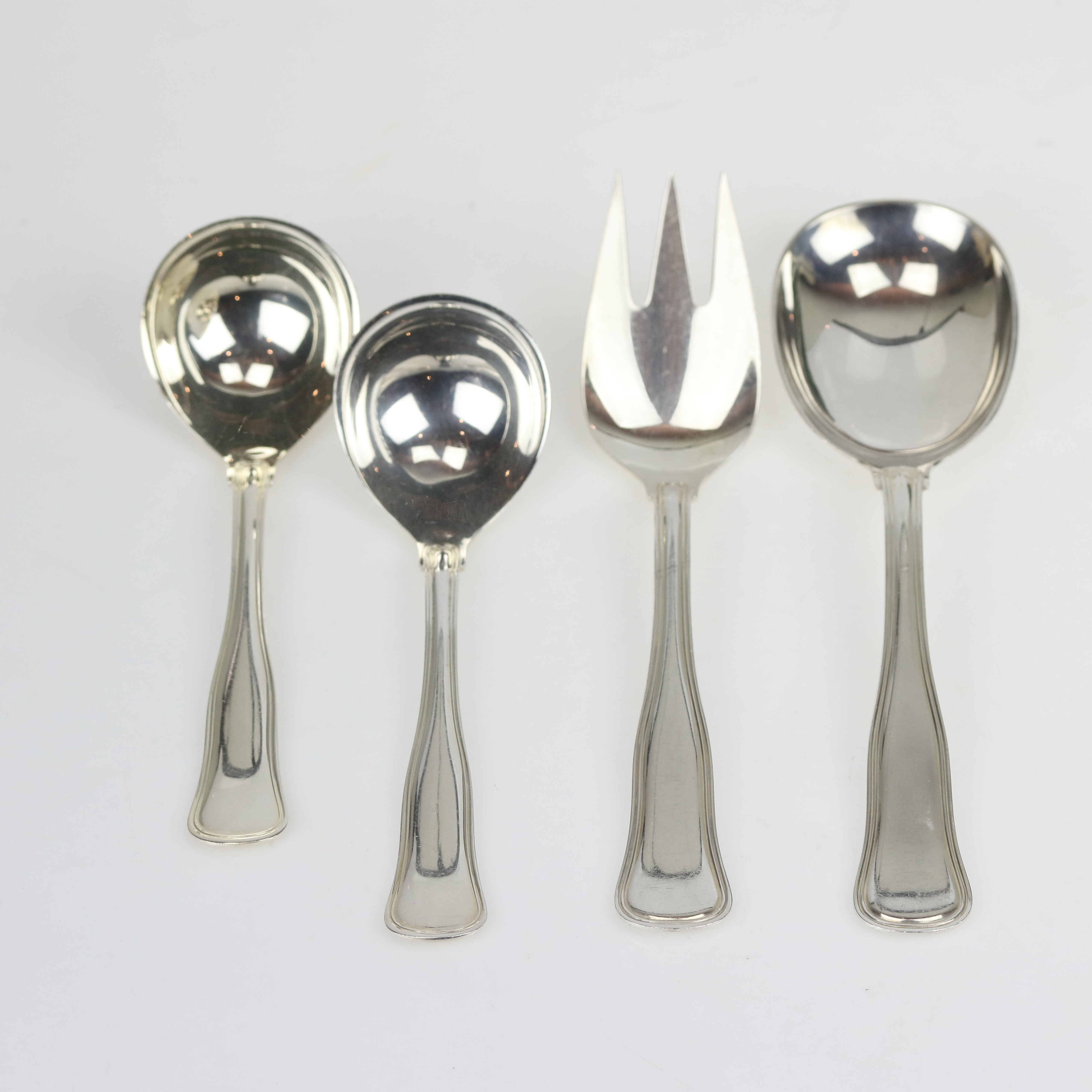 SILVERBESTICK, 120 delar, Gammal dansk, silver, Cohr, Danmark. Silver ...