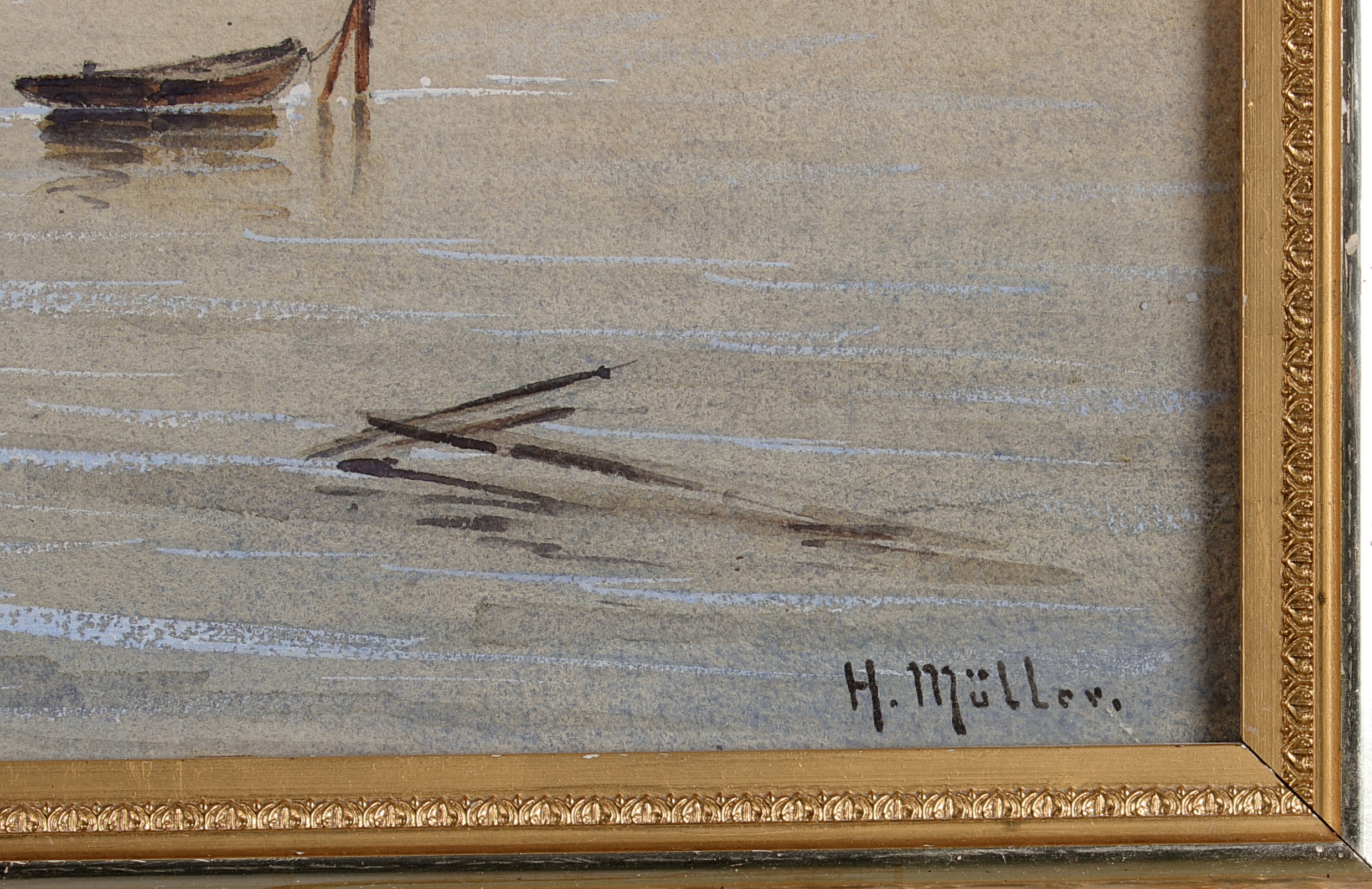 Images for 1498014. HERMAN MÜLLER (1840-1919). Svartlöga, signed H ...