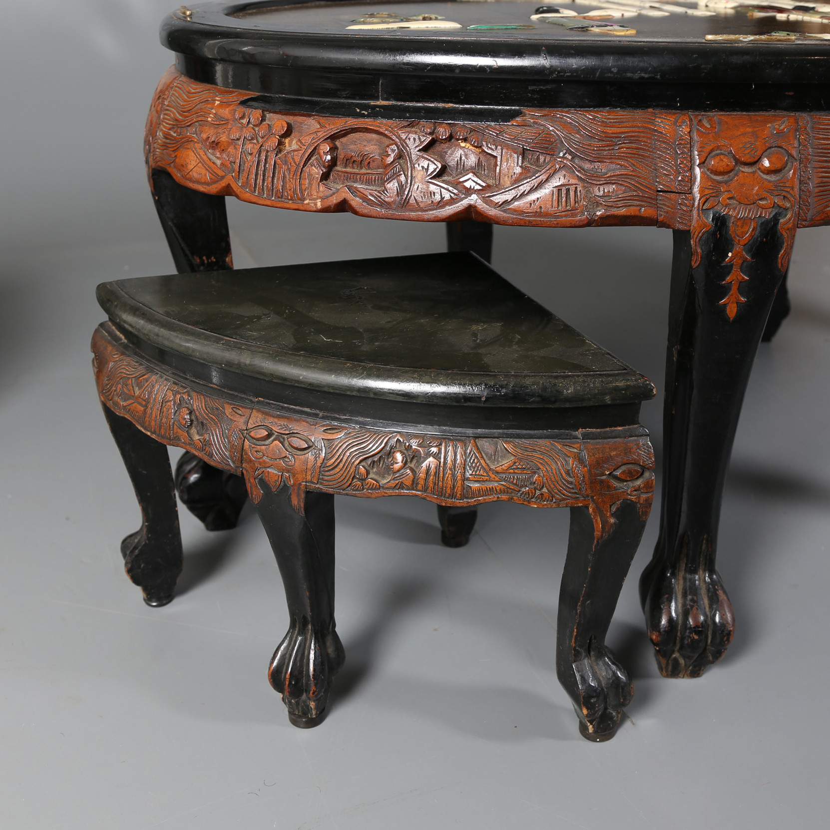 Images for 1501452. Chinese set including a low game table and four ...