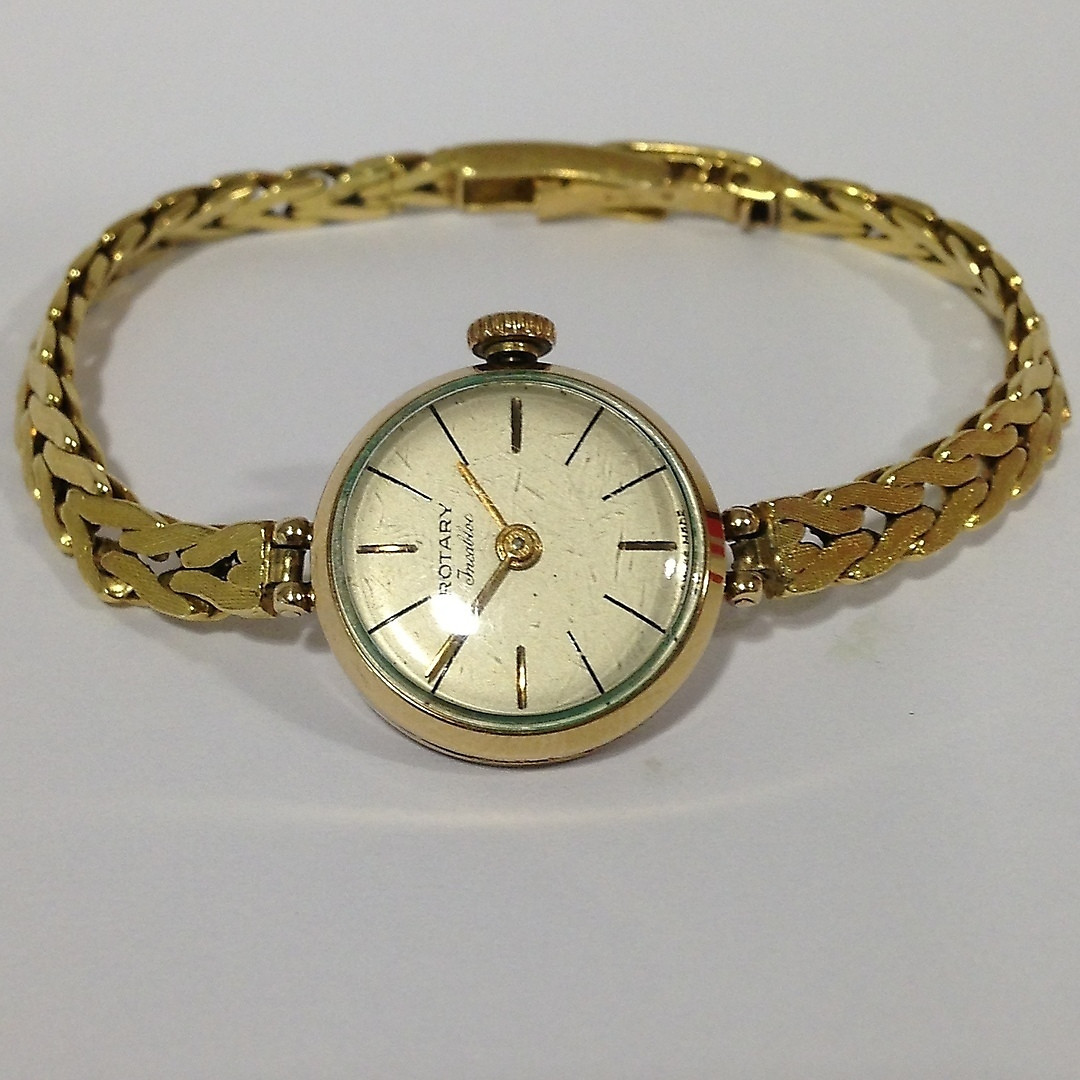 VINTAGE GULD ROTERANDE KLOCKA. Klockor & Ur - Armbandsur - Auctionet