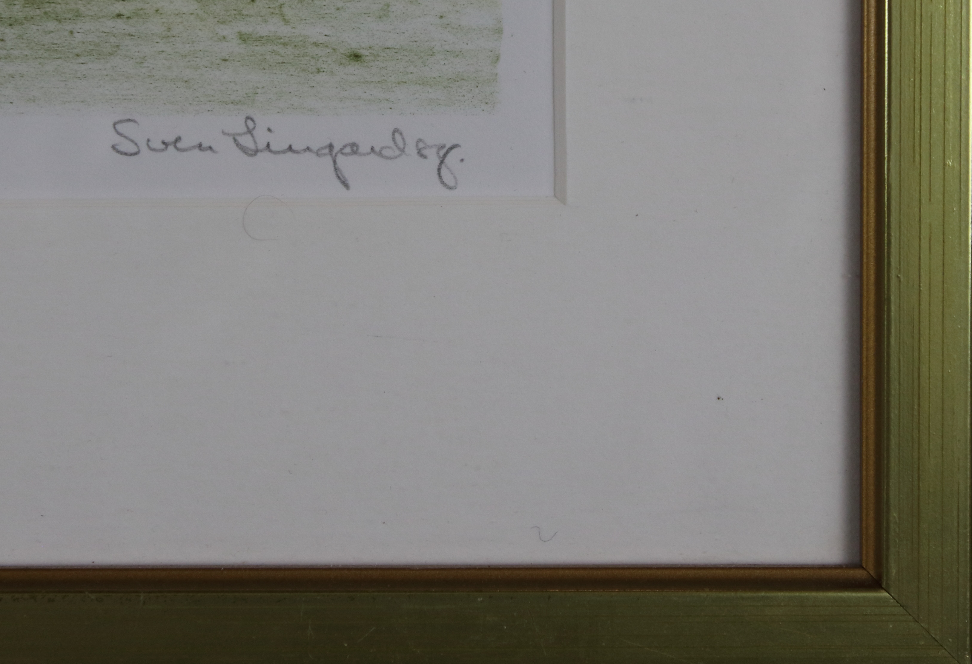 Images for 1530894. SVEN LINGARDSZ. Lithograph 322/350, fruit in barn ...