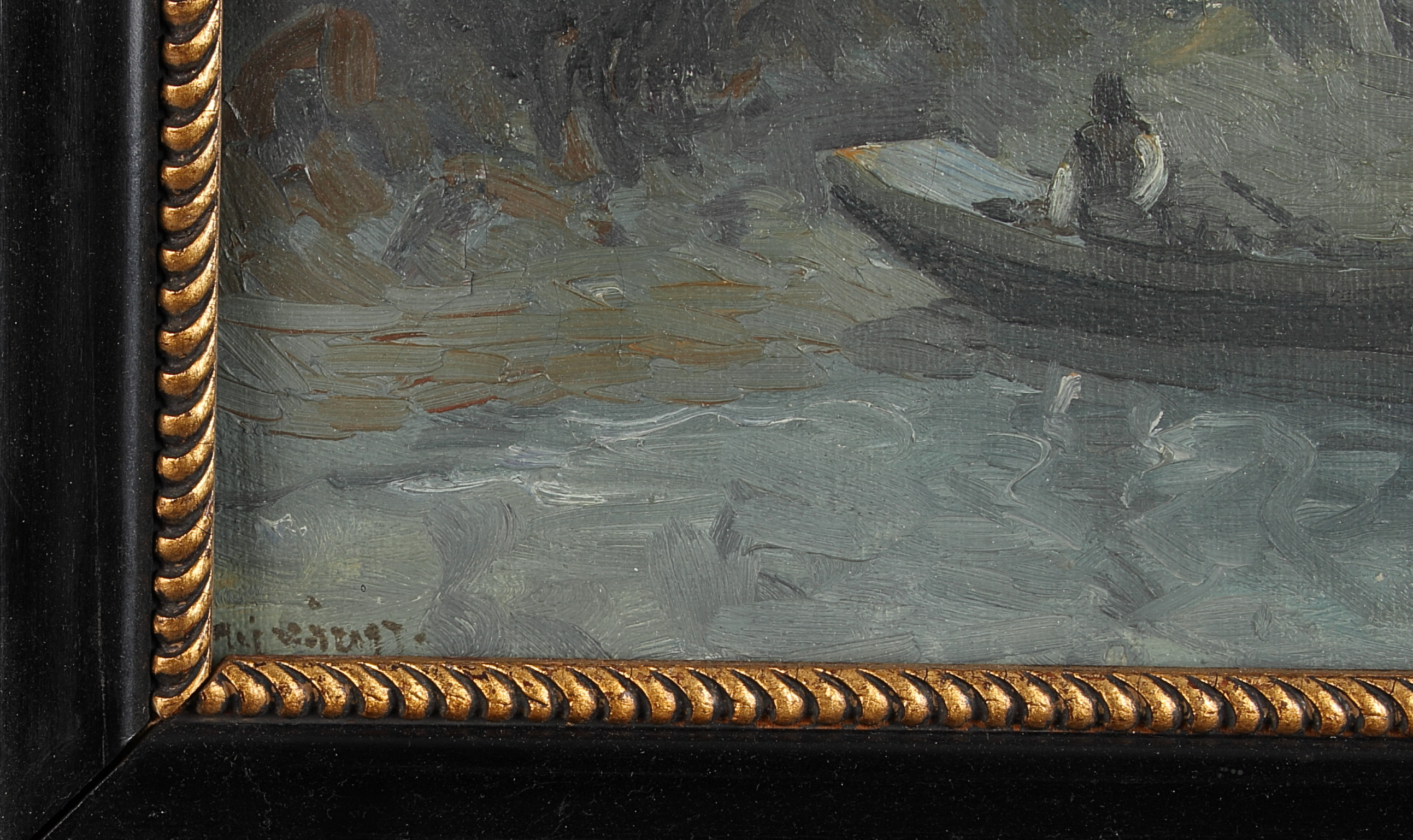 Images for 1550112. IGNÁC UJVARY (1860-1927): Boat with company, signed ...