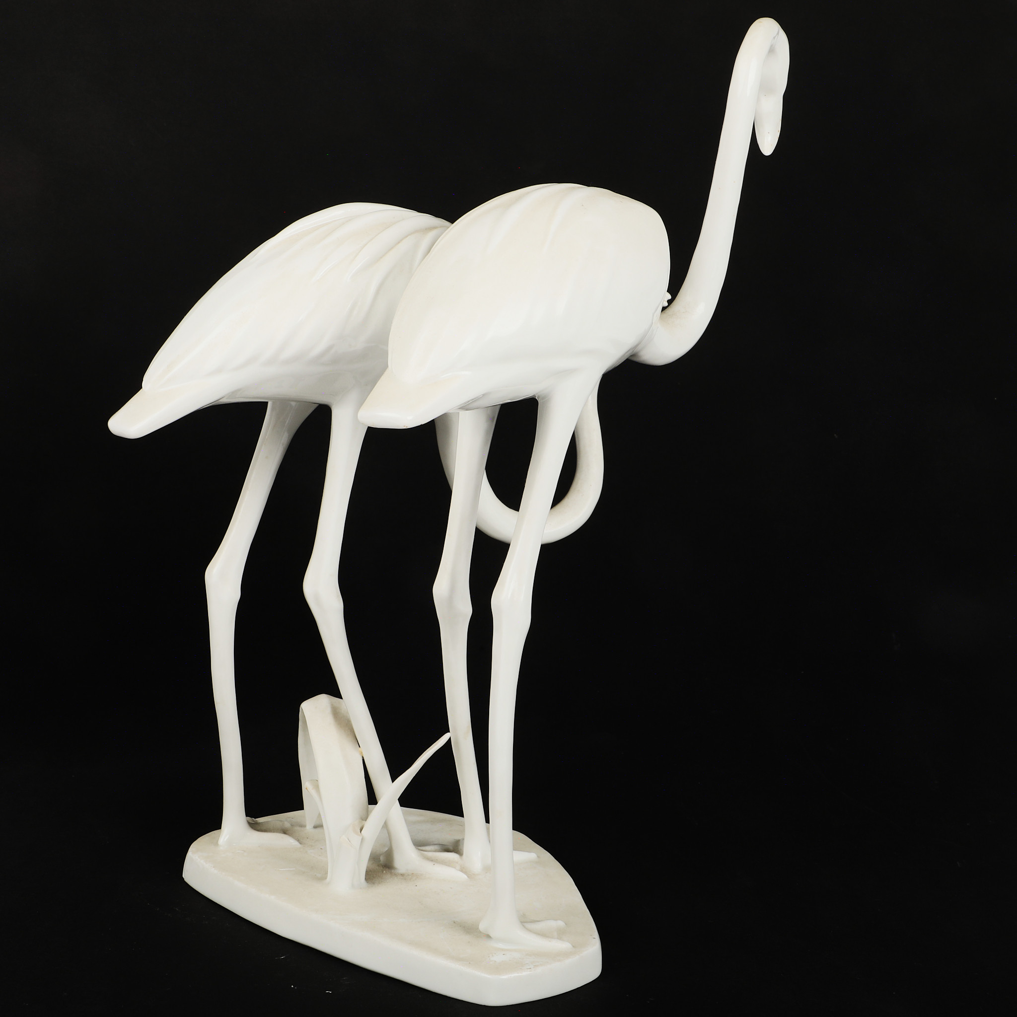 Images for 1553257. FIGURE, porcelain, 2 flamingos, Meissen. - Auctionet
