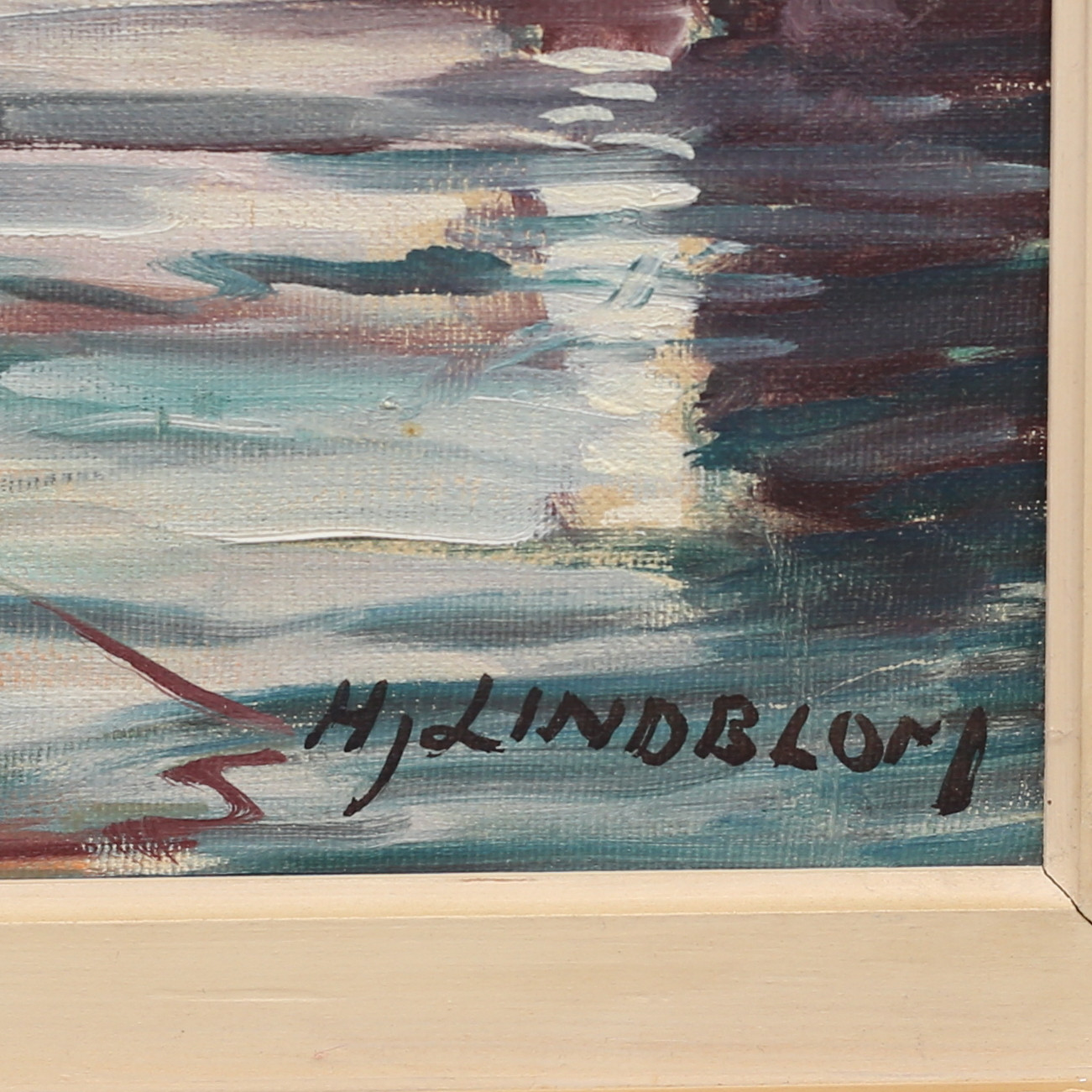 Images for 1554812. HJALMAR LINDBLOM. Fishing position, oil on canvas ...