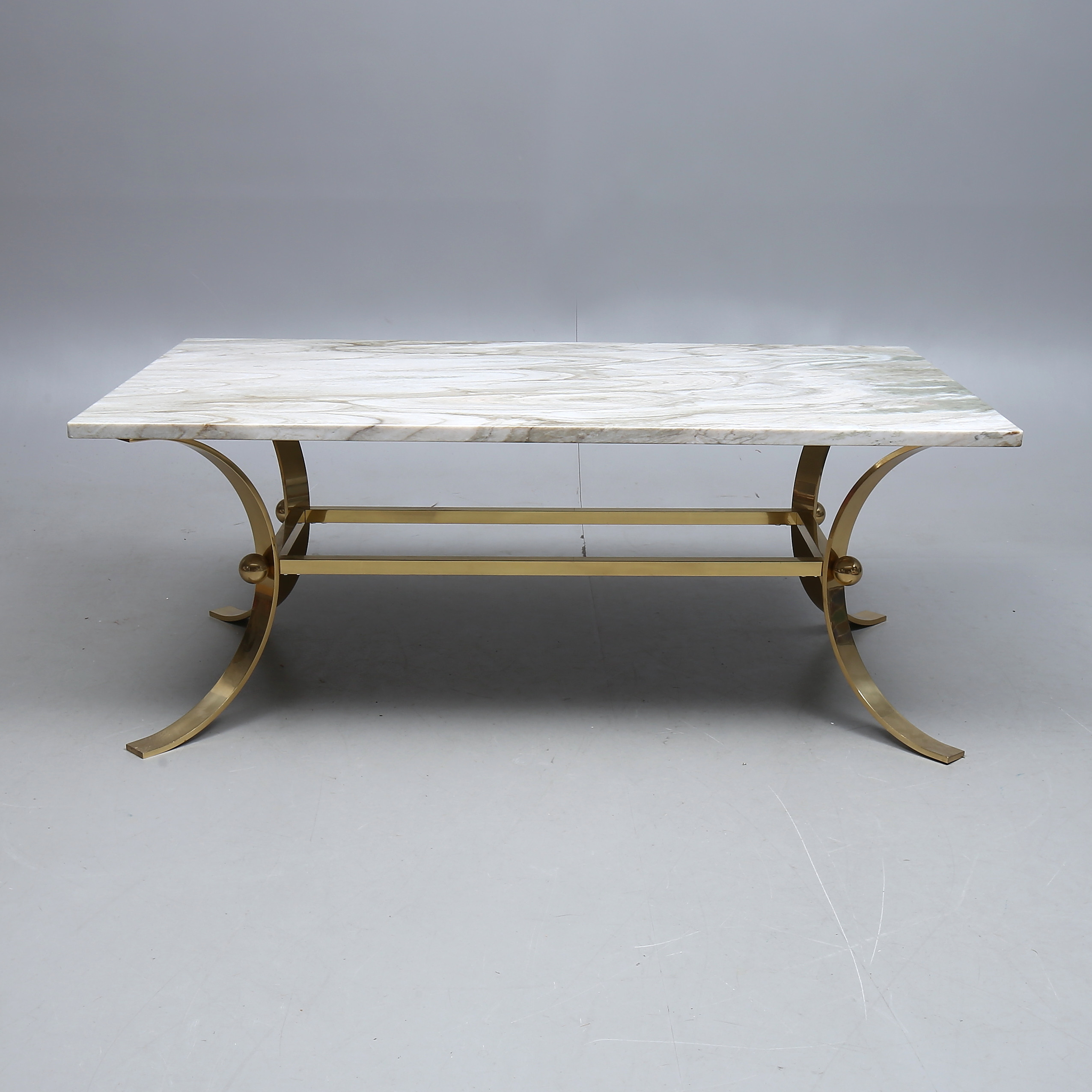 Images for 1558239. COFFEE TABLE, ekeberg marble and brass, purchased ...