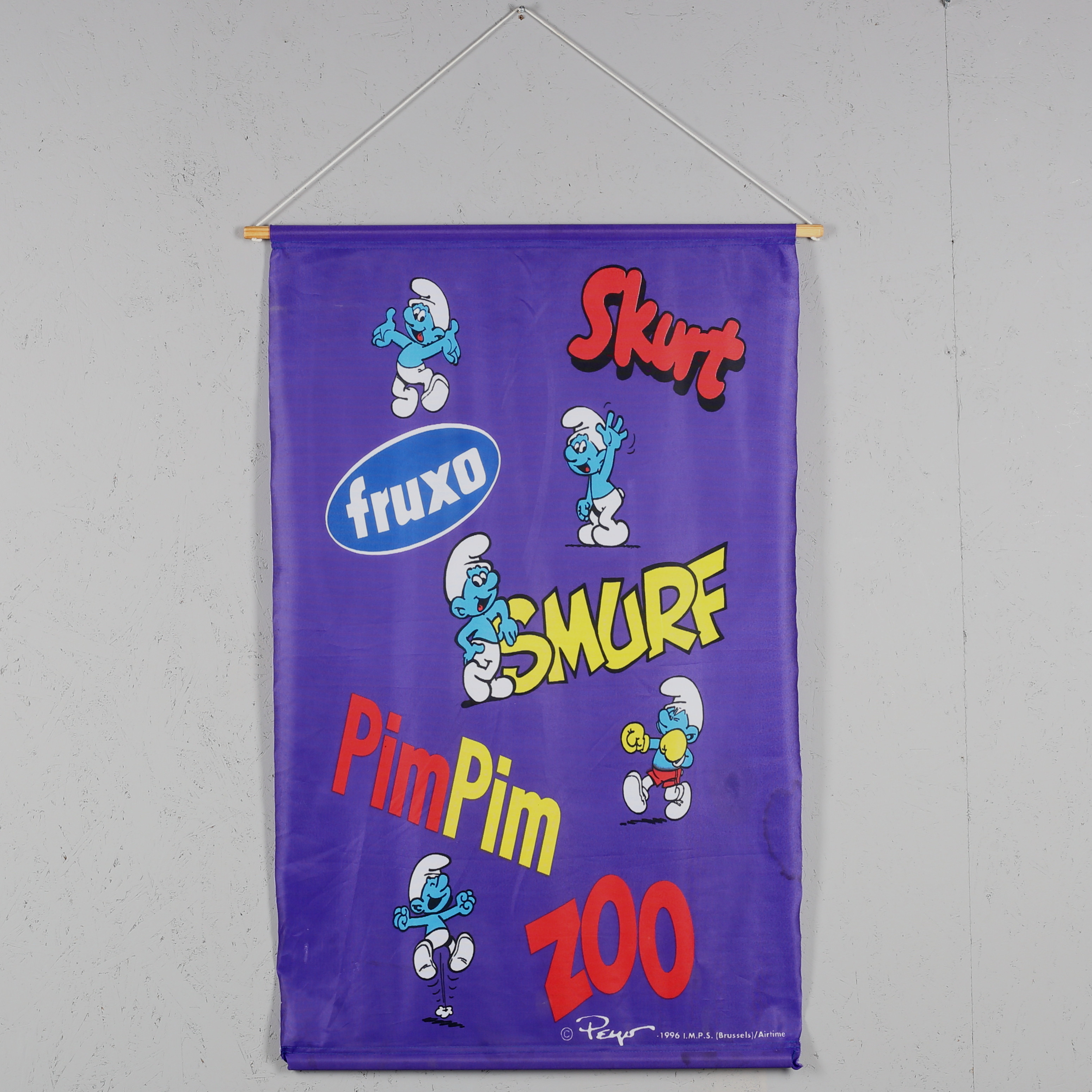 Images for 1566739. FLAG / PENNANT, smurf motif, Peyo, late 20th ...