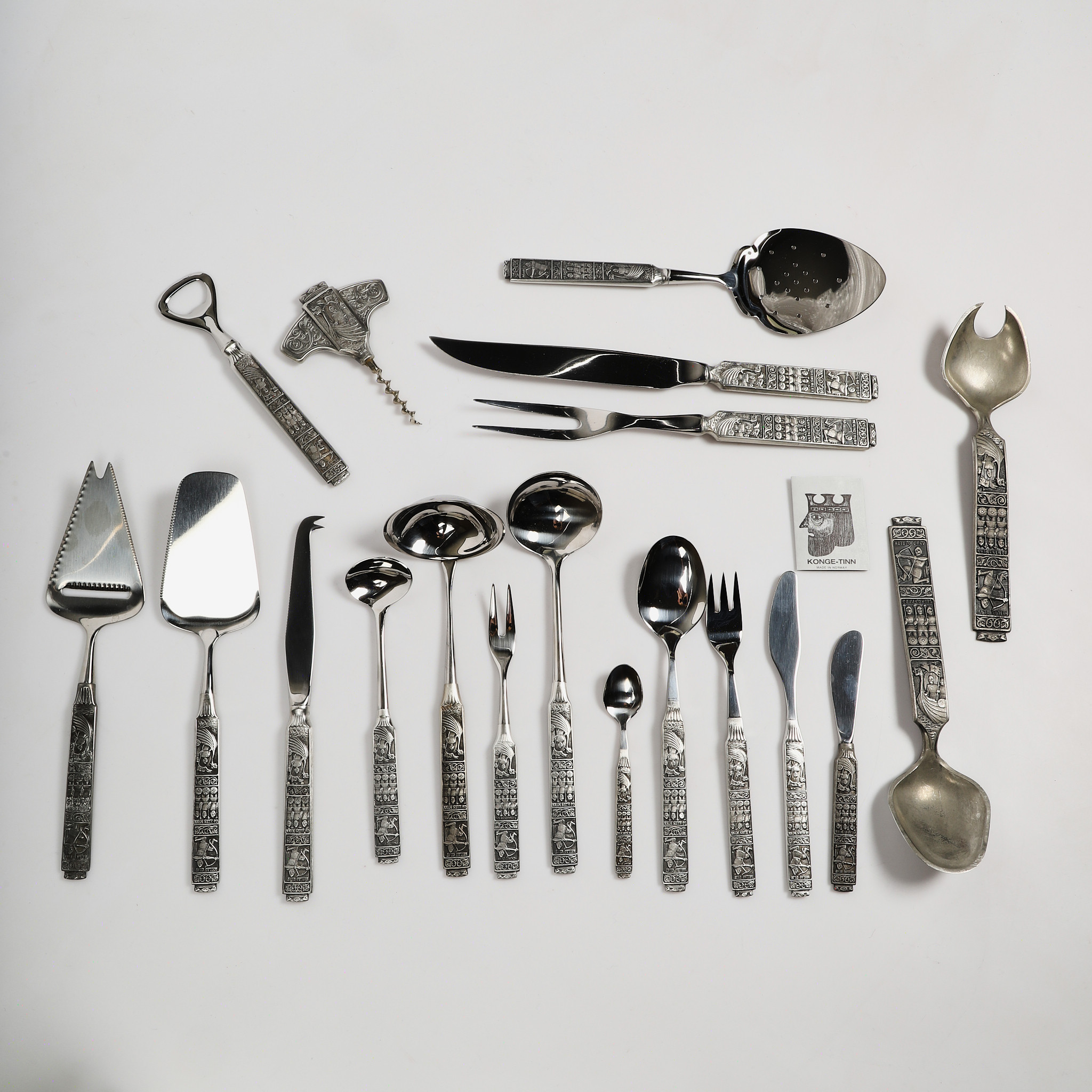 Images for 1569677. CUTLERY SET, 50 pieces, pewter, Konge-tinn, Norway ...