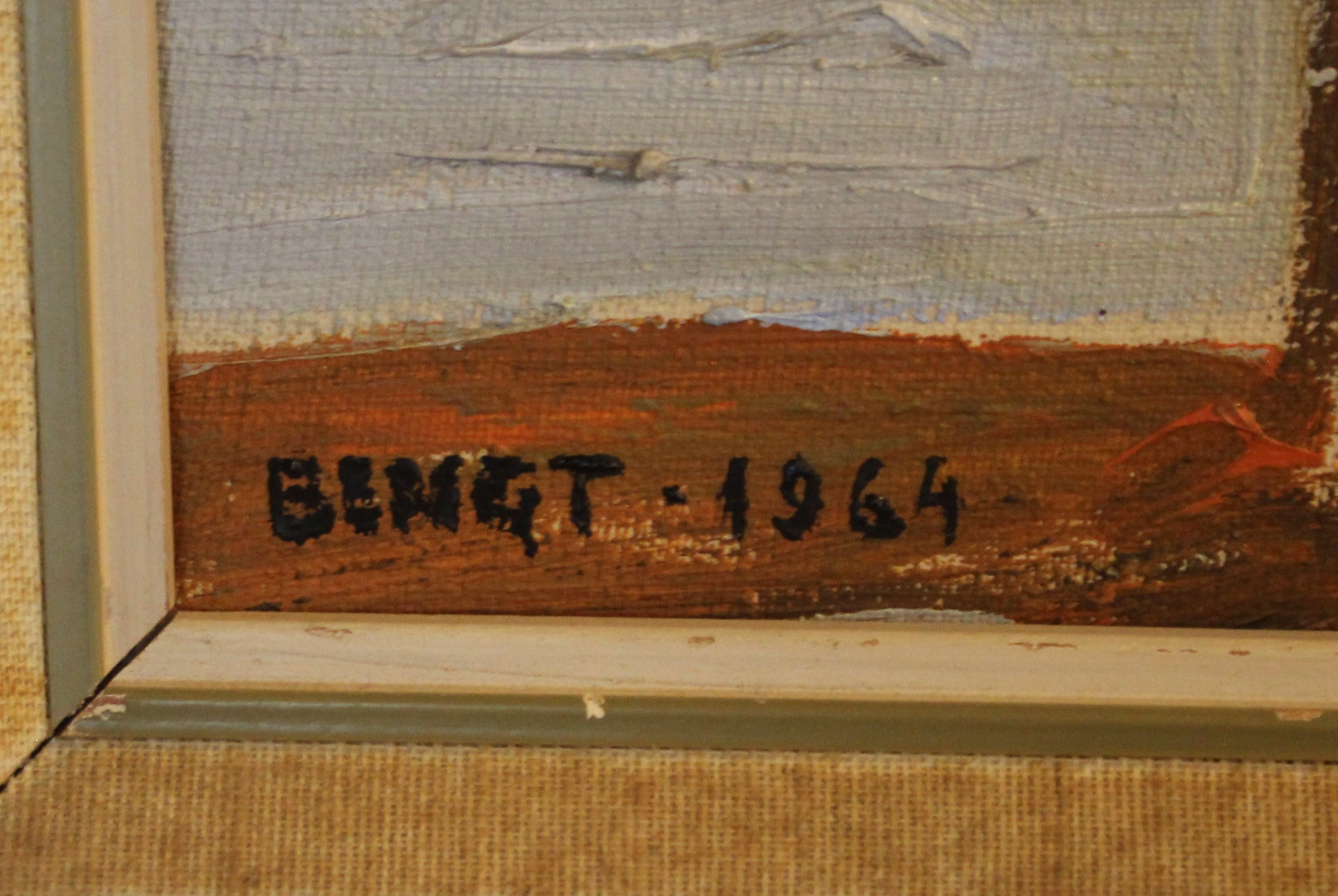 Images for 1579527. OIDENTIFIERAD KONSTNÄR. OIL ON CANVAS signed Bengt ...