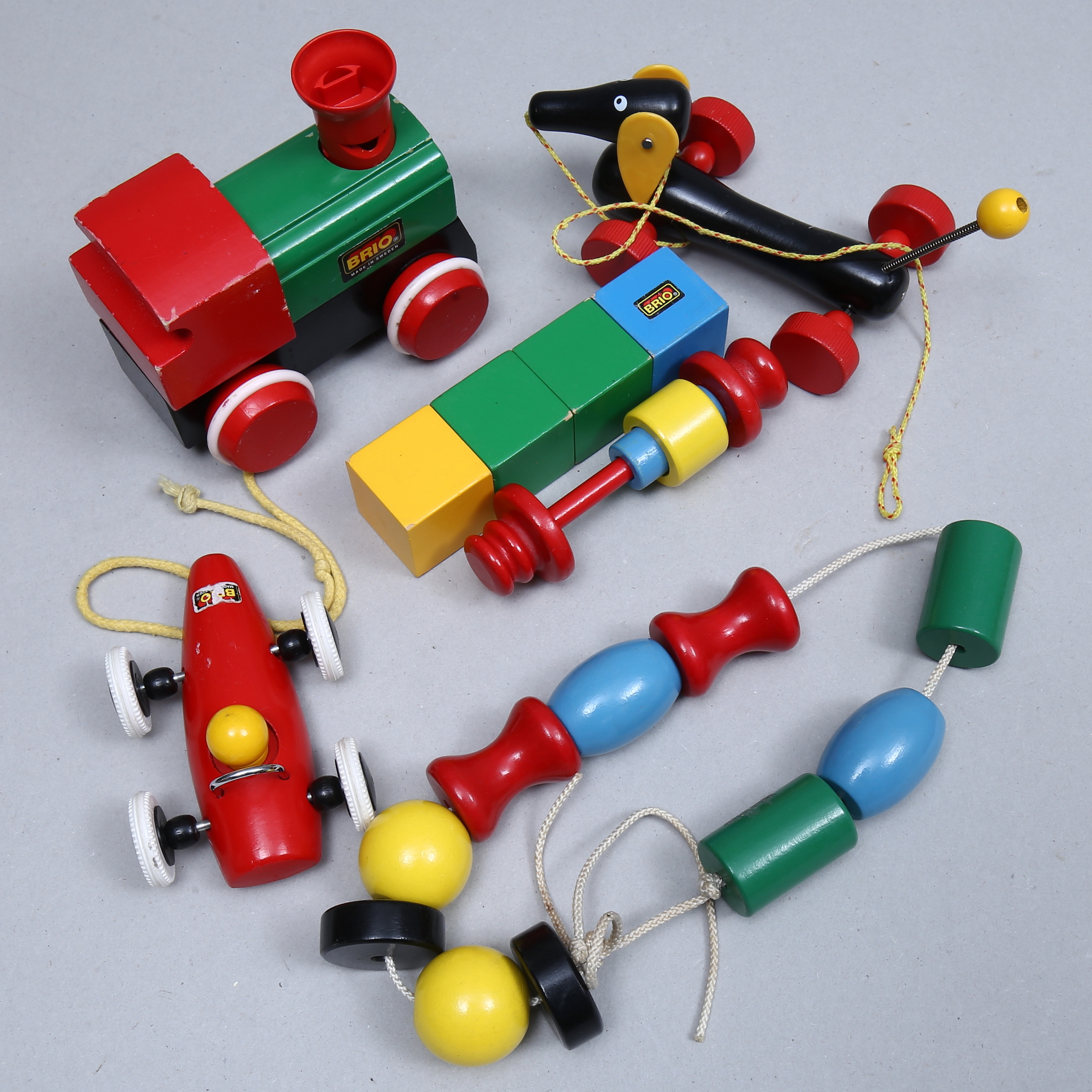 LEKSAKER, BRIO, 7 delar, trä. Leksaker - Auctionet