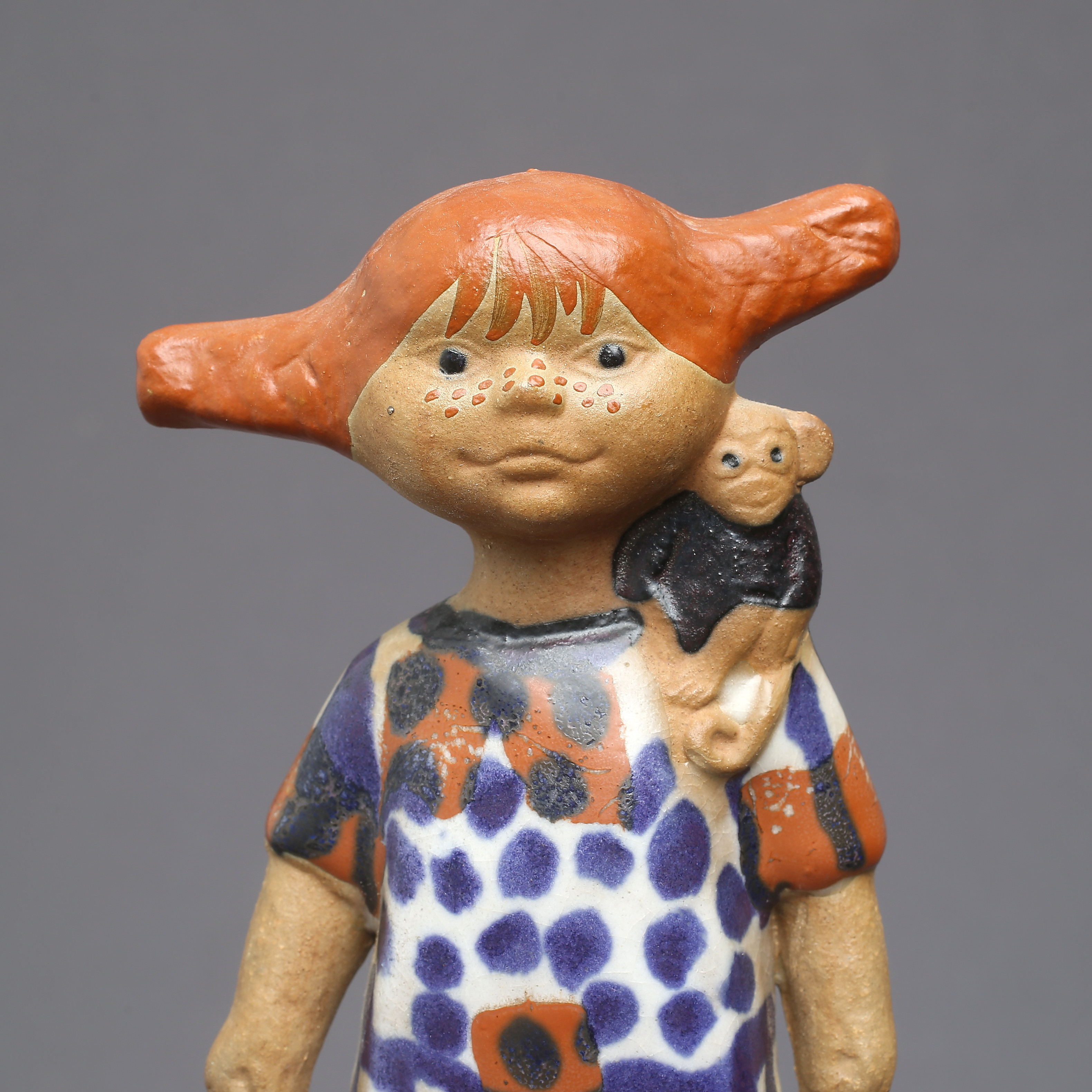 Images for 1580509. LISA LARSON. Figurine, ceramic, "Pippi Longstocking ...