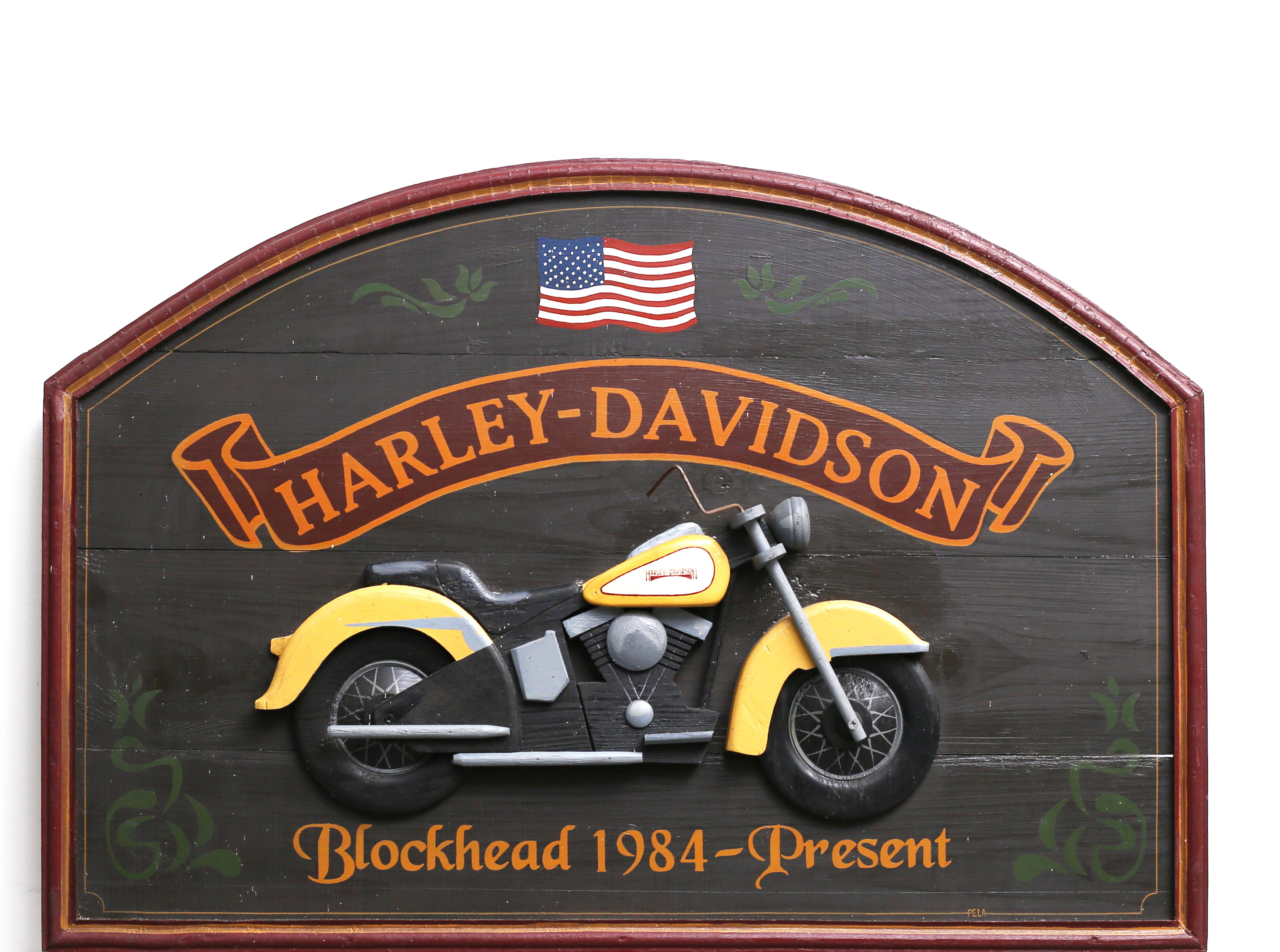 Images for 1581613. PUB SIGN "Harley Davidson Blockhead 1984 Gift ...